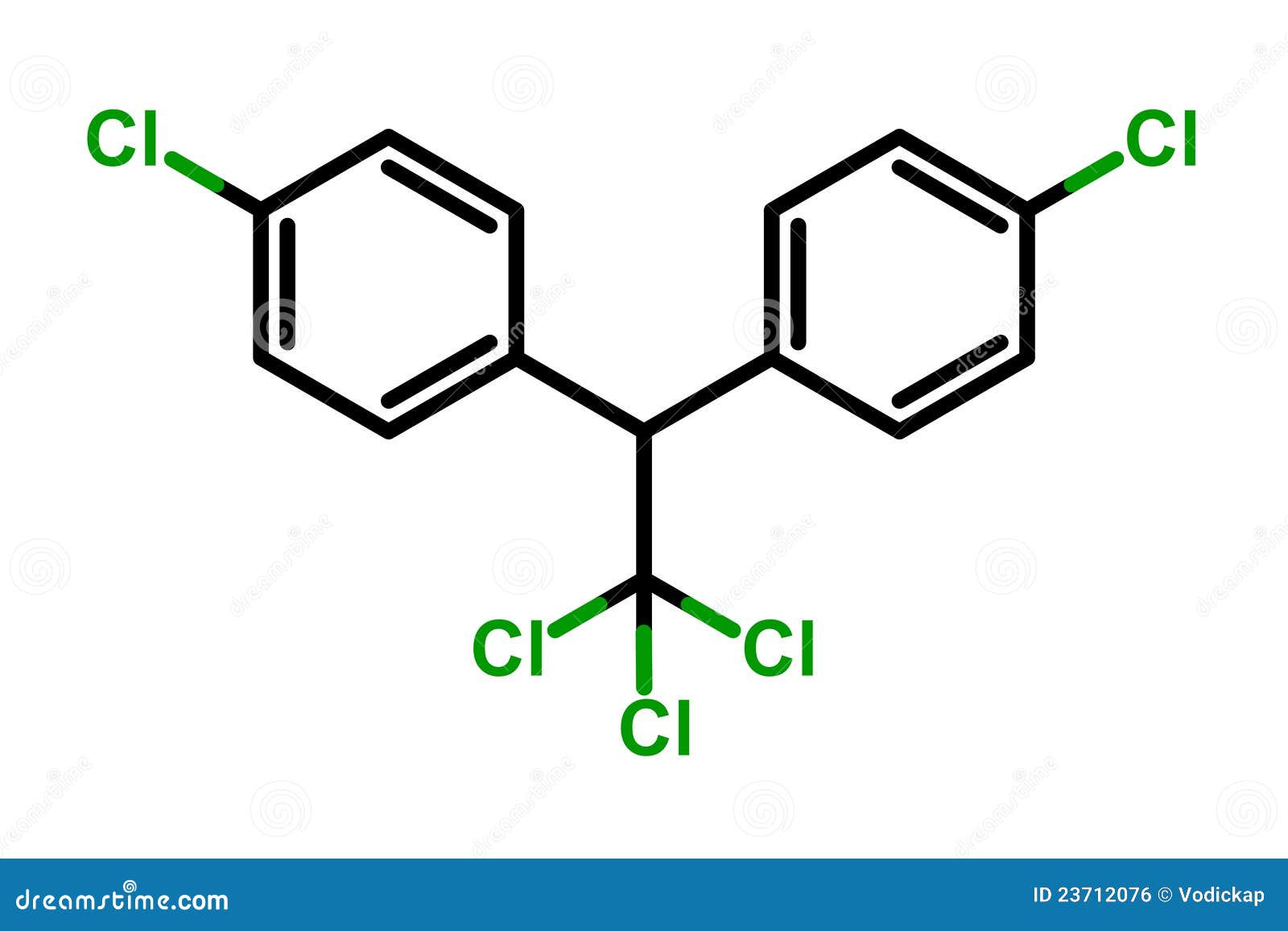 Fórmula del DDT ilustración del vector. Ilustración de peligro - 23712076