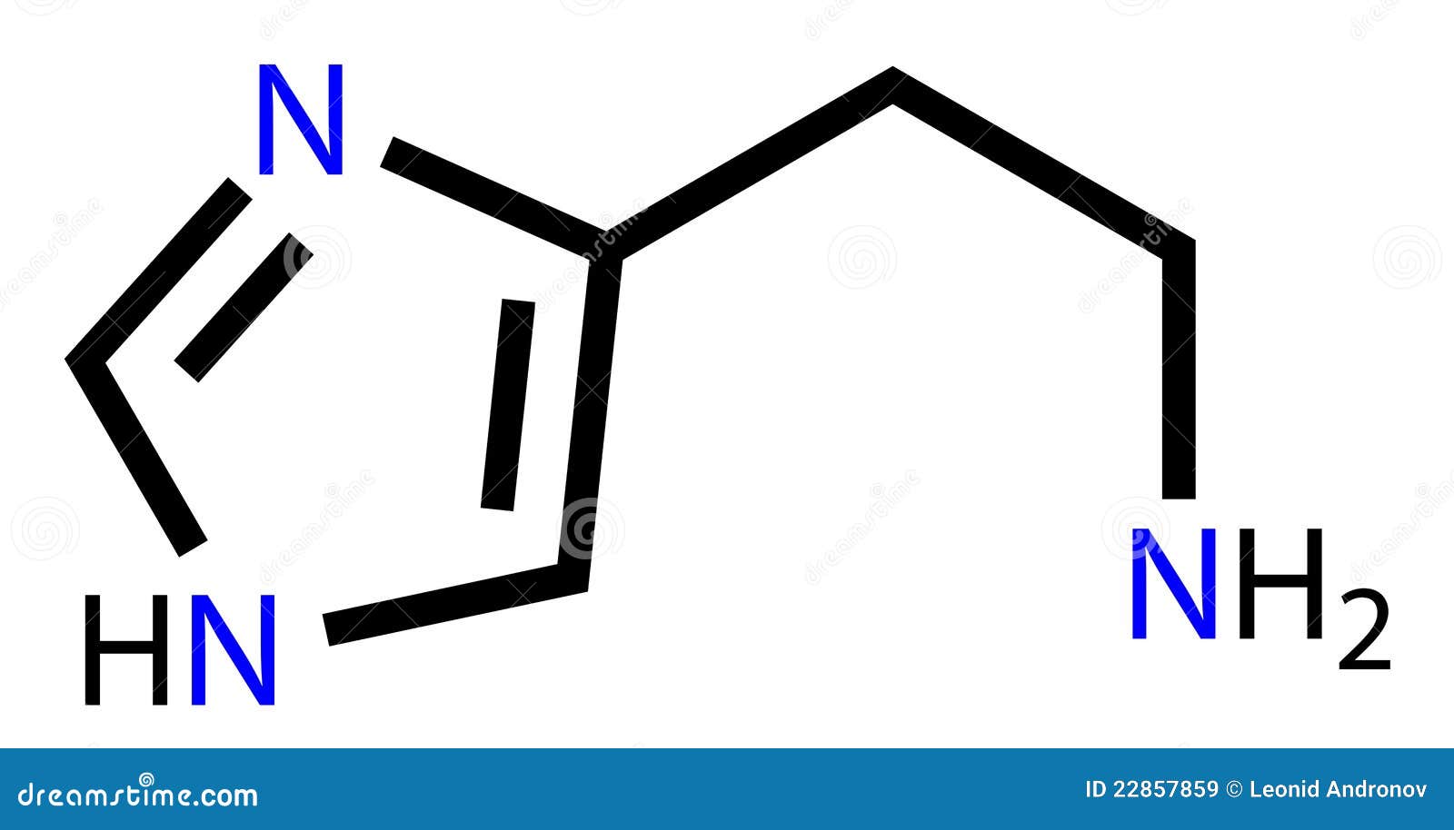 Fórmula Estructural De La Histamina Ilustración del Vector ...
