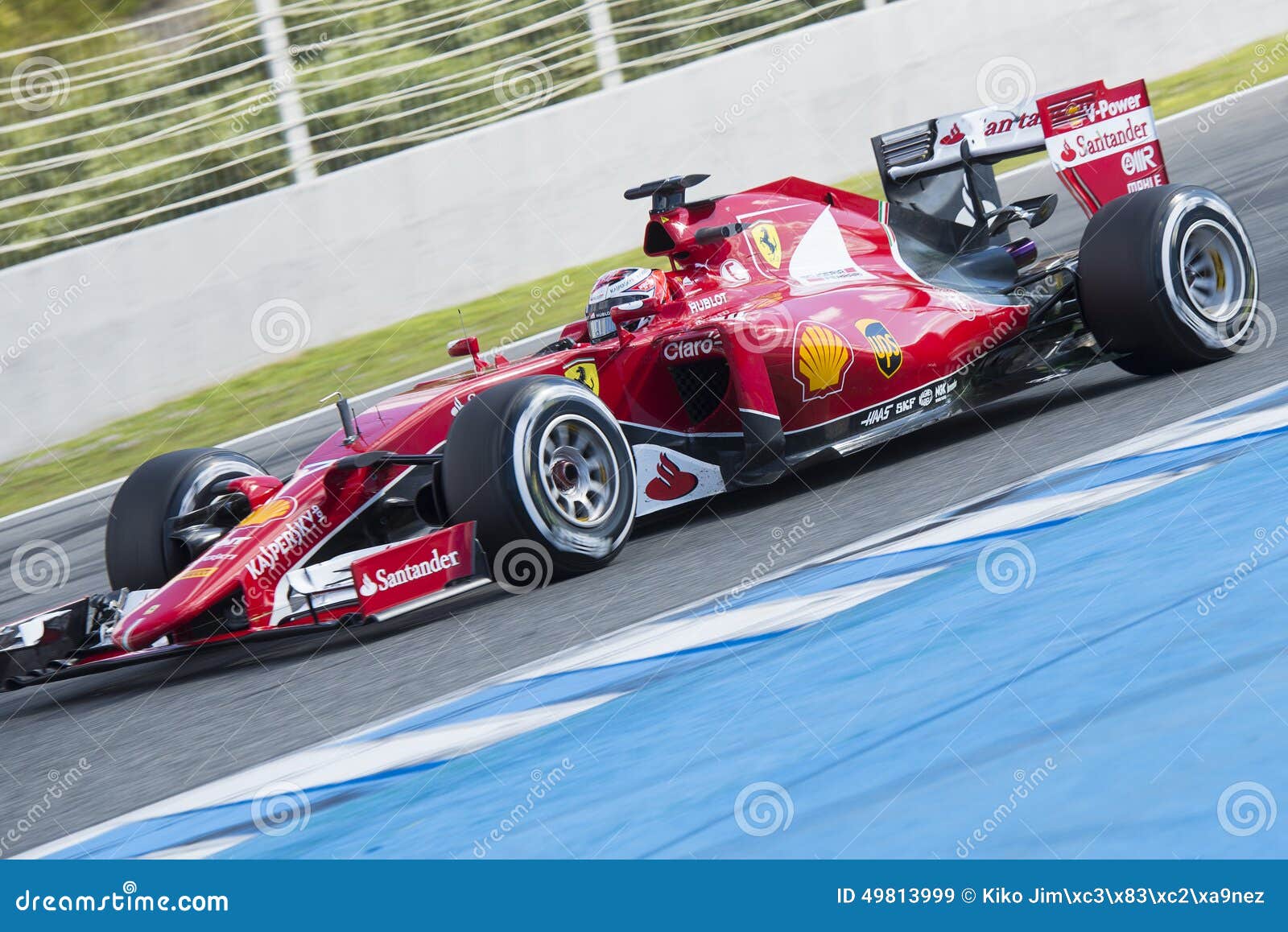 Fórmula 1, 2015: Kimi Raikkonen, Ferrari Imagen de archivo editorial ...