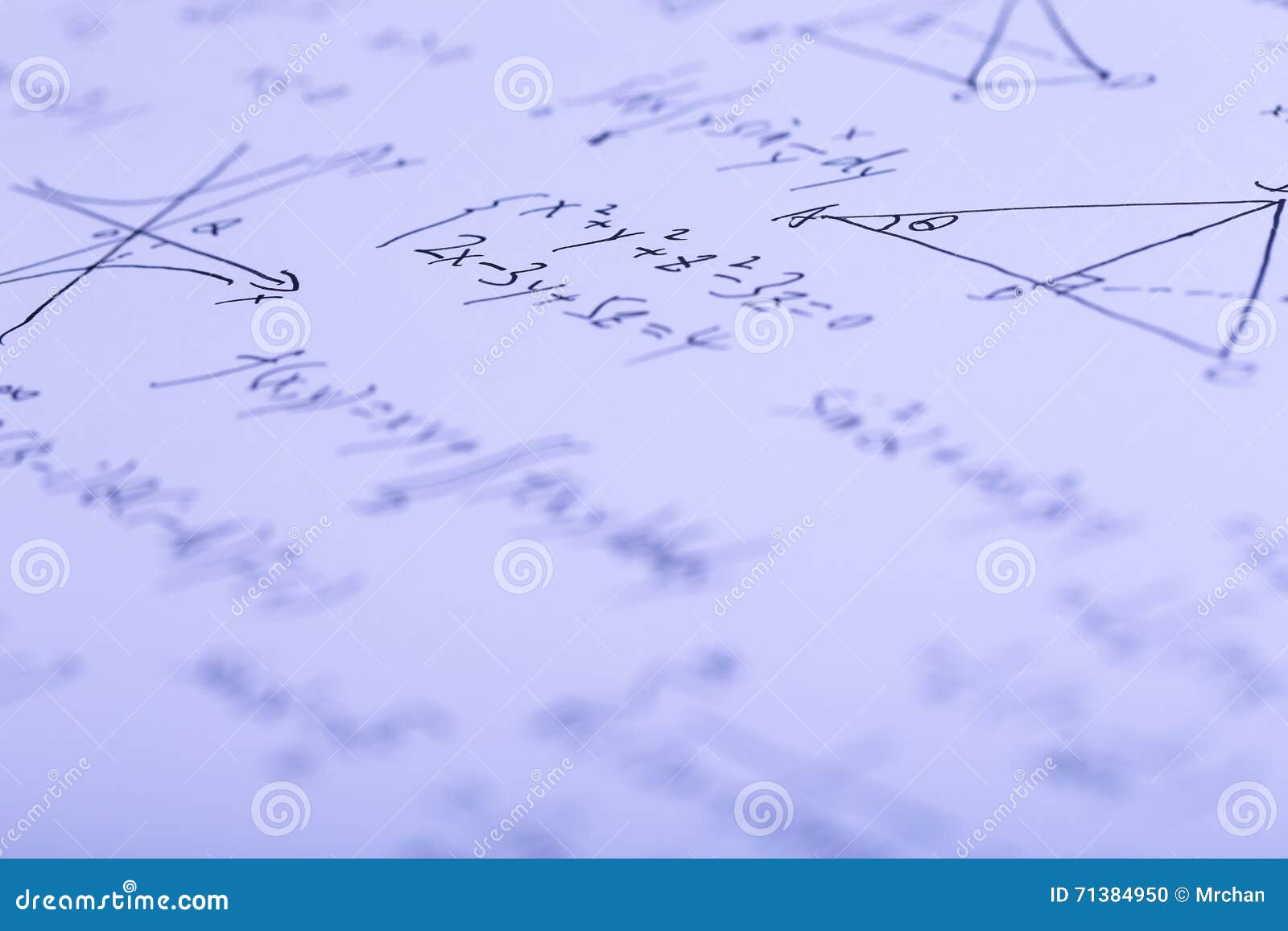 Fórmulas Complejas De La Matemáticas Foto de archivo - Imagen de ...