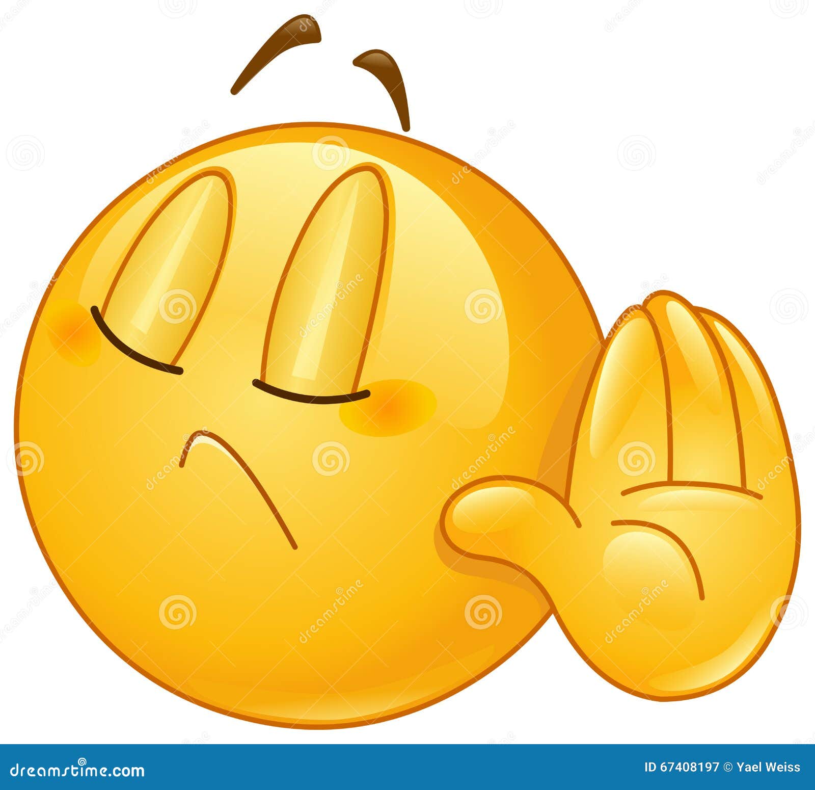 Förneka emoticonen vektor illustrationer. Illustration av negativt ...