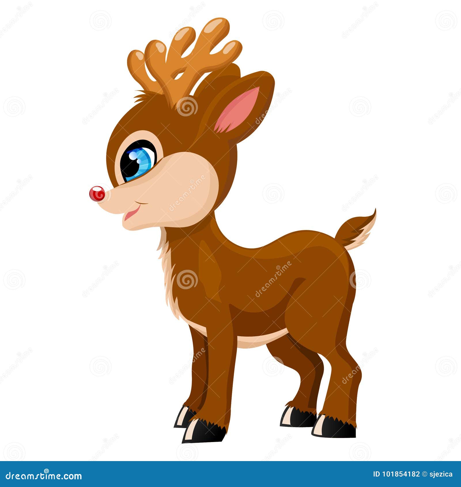 Förtjusande ren vektor illustrationer. Illustration av budd - 101854182