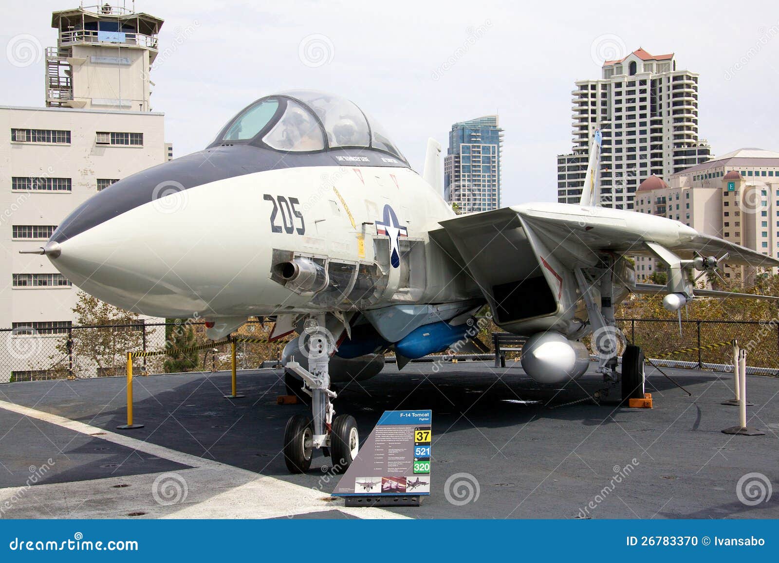 F-14 Tomcat Aboard the USS Midway Editorial Image - Image of museum ...