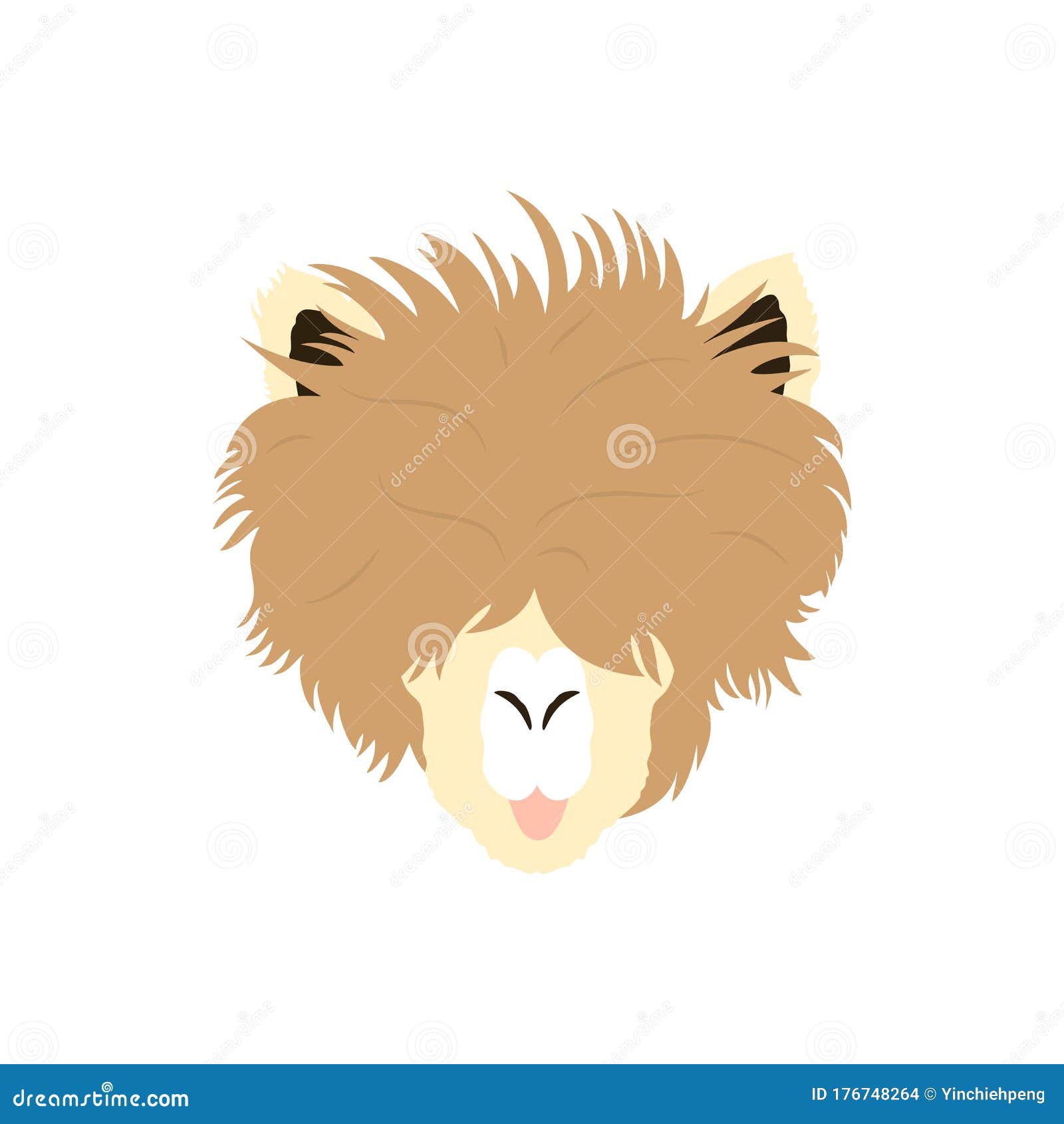 Alpaca Head Etching Black And White Cartoon Vector | CartoonDealer.com ...