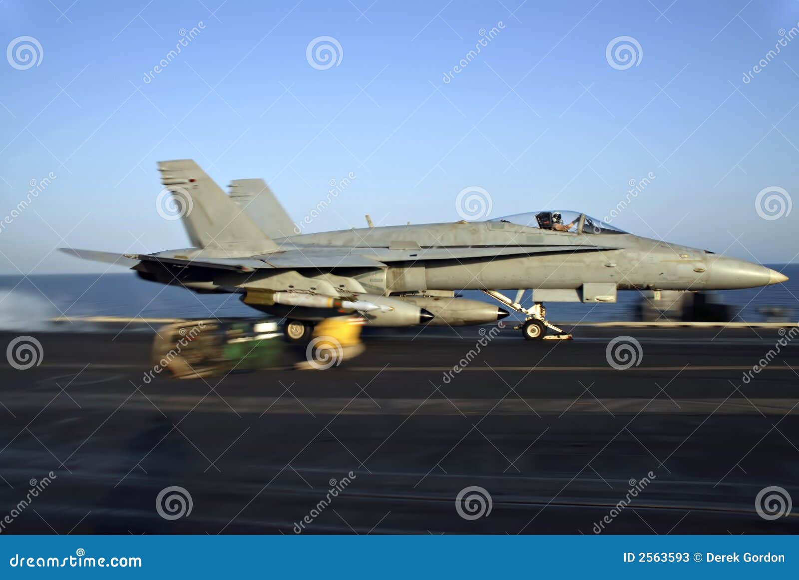 F-18 Hornet Catapult Shot stock image. Image of acceleration - 2563593