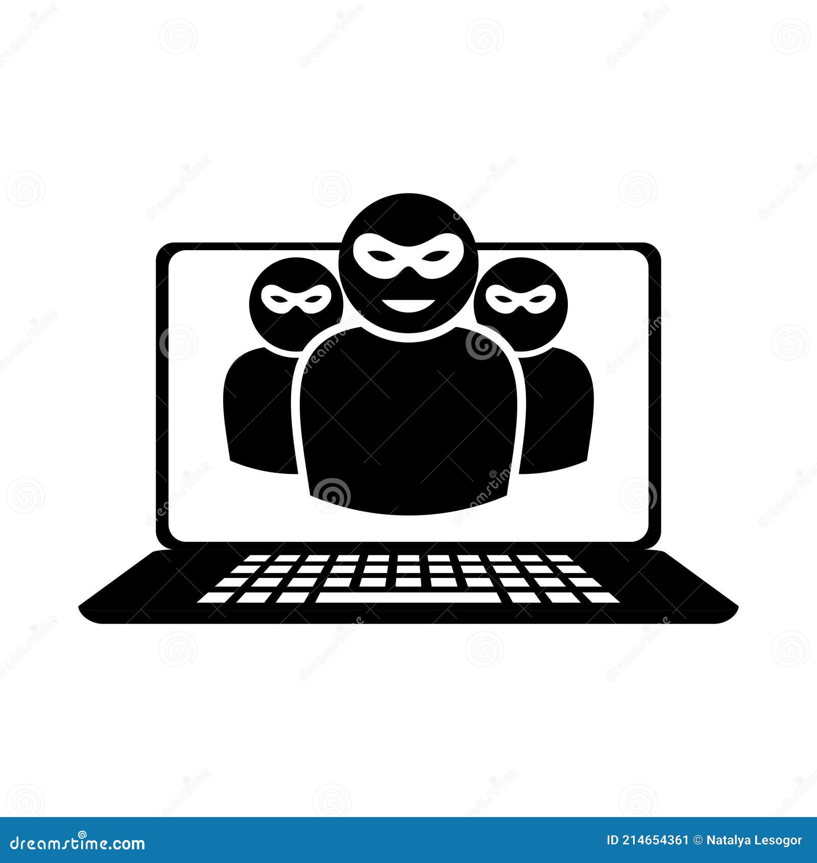 Web Scammer Icon, Single Symbol for Web Design or Mobile App Simple ...