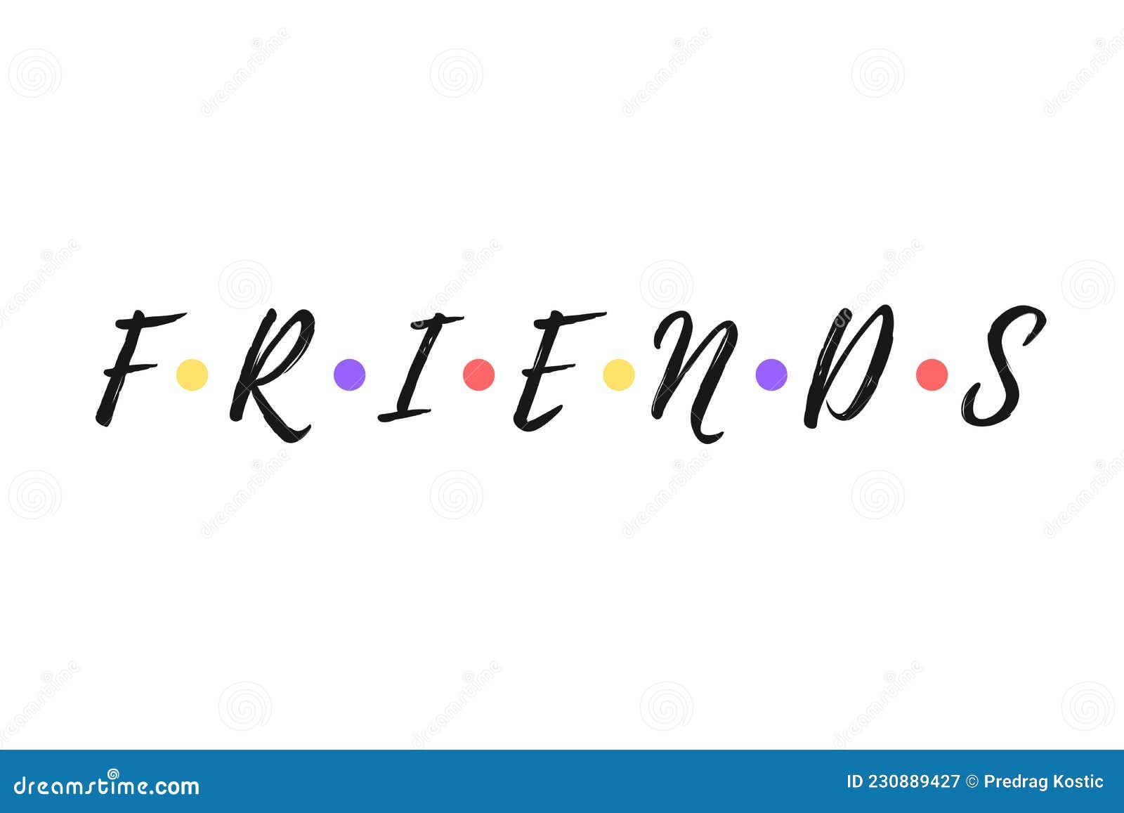 Friends logo stock illustration. Illustration of elements - 230889427