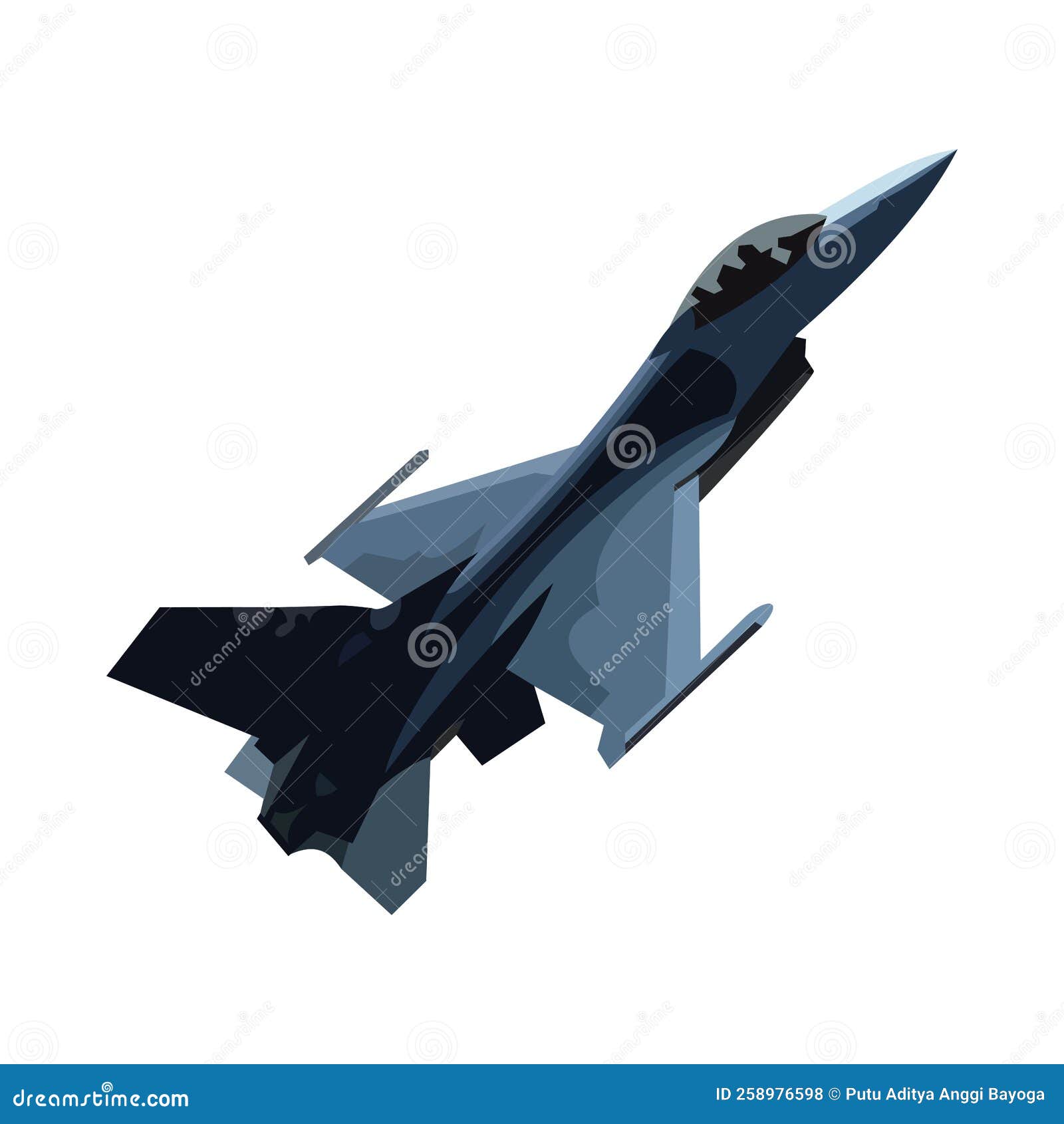 Fighter jet stock vector. Illustration of fighter, detail - 258976598