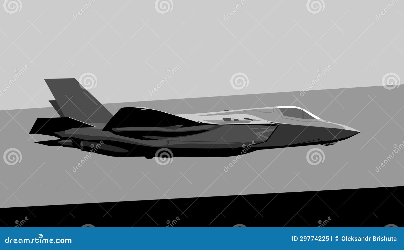 F-35 Lightning II Stealth Fighter Jet In Flight Over An Expansive Blue ...