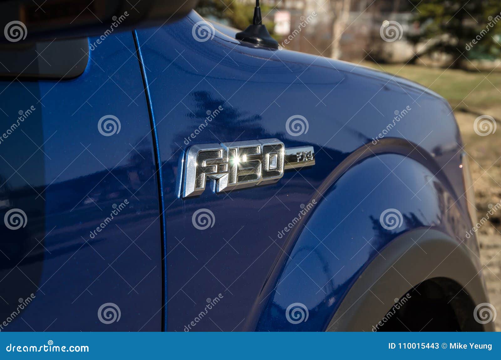 F150 Blue Truck Side View Three Editorial Stock Photo - Image of wheels ...