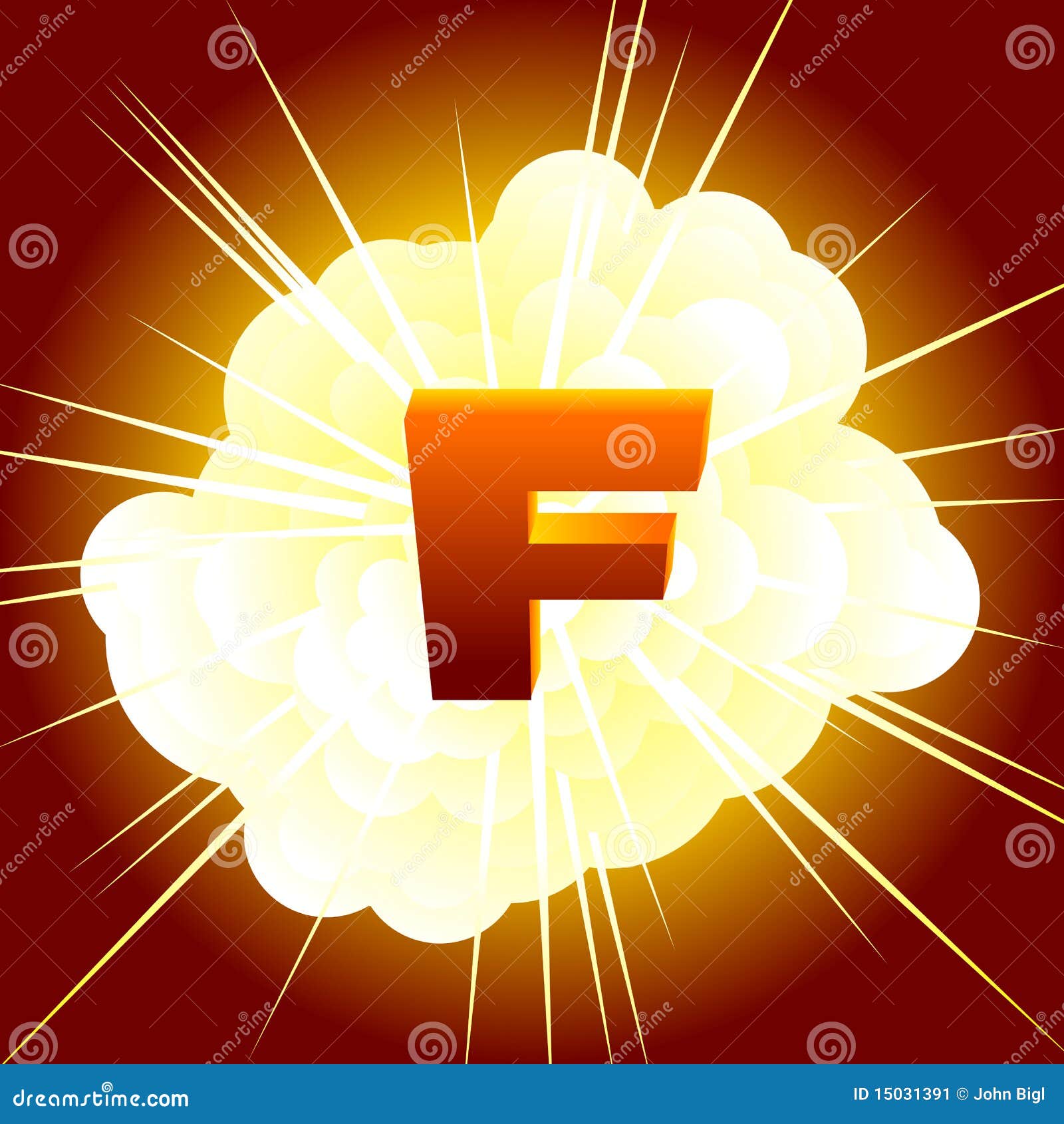 F Bomb stock vector. Illustration of curse, swear, epithet - 15031391