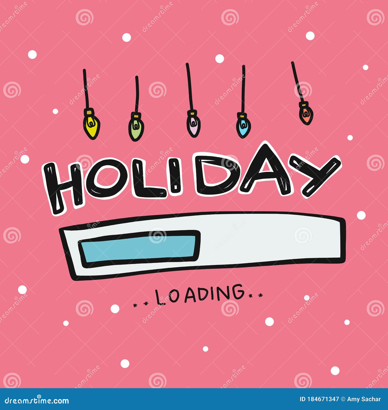 Holiday, Loading. Progress Bar Design. Gift Cartoon Vector ...