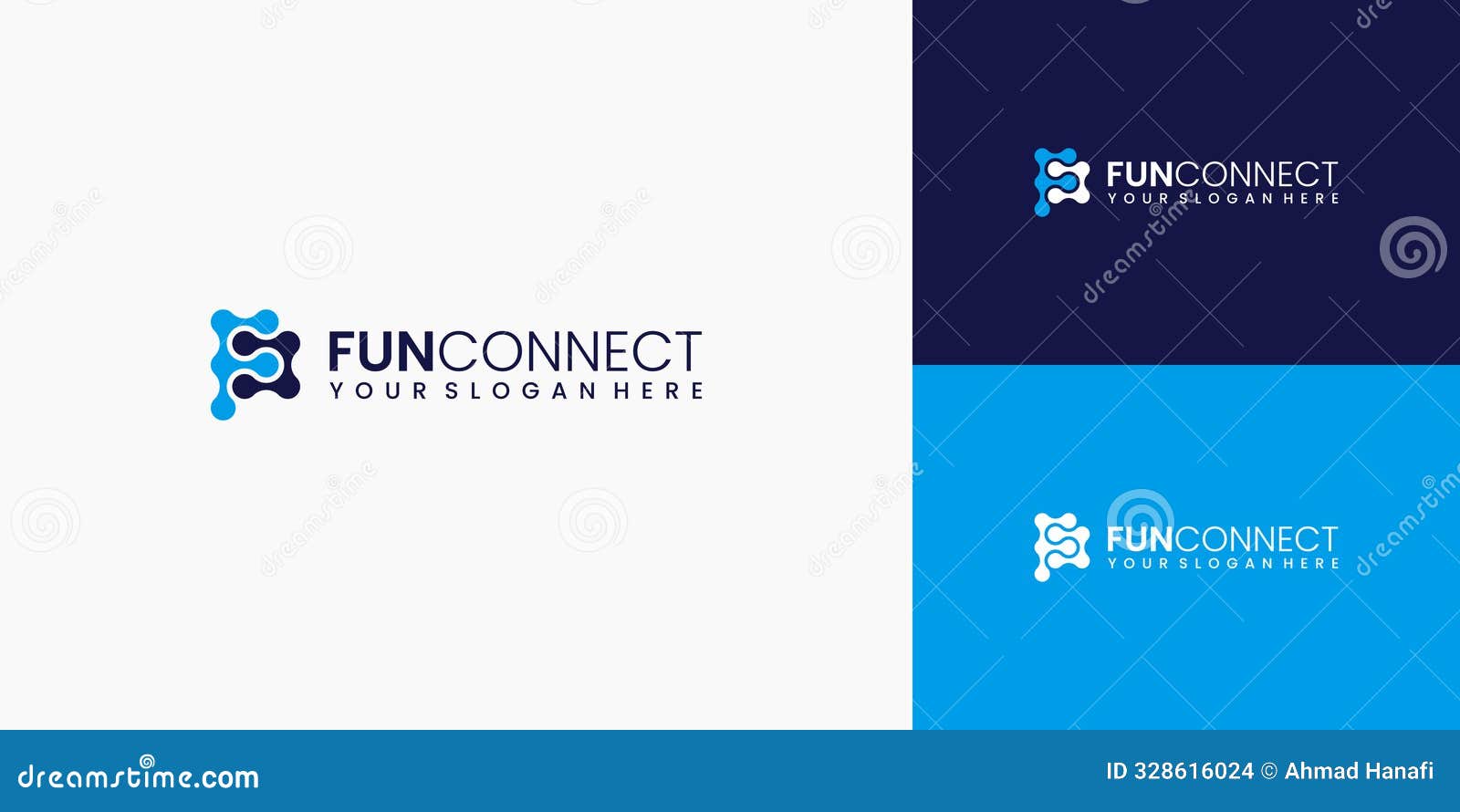 F C Letter Connection Logo Design Stock Illustration - Illustration of ...