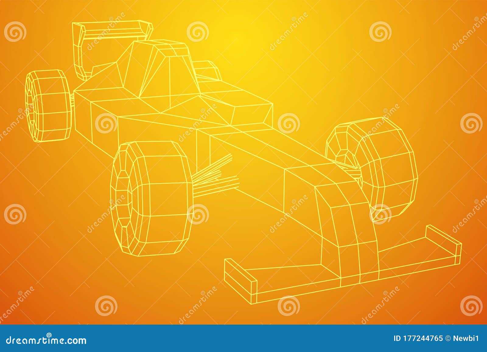 F1 Car Bolide Formula One Speed Concept Stock Vector - Illustration of ...