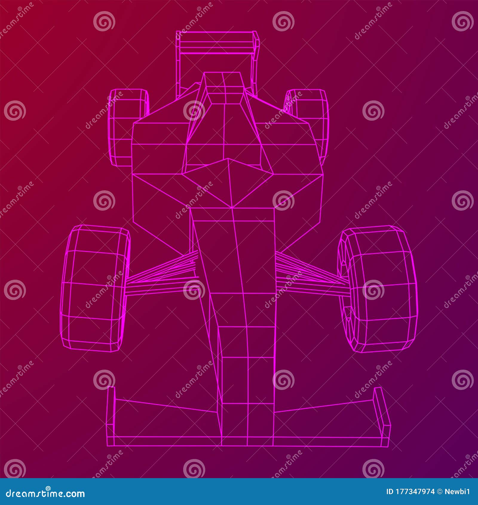 F1 Car Bolide Formula One Speed Concept Stock Vector - Illustration of ...