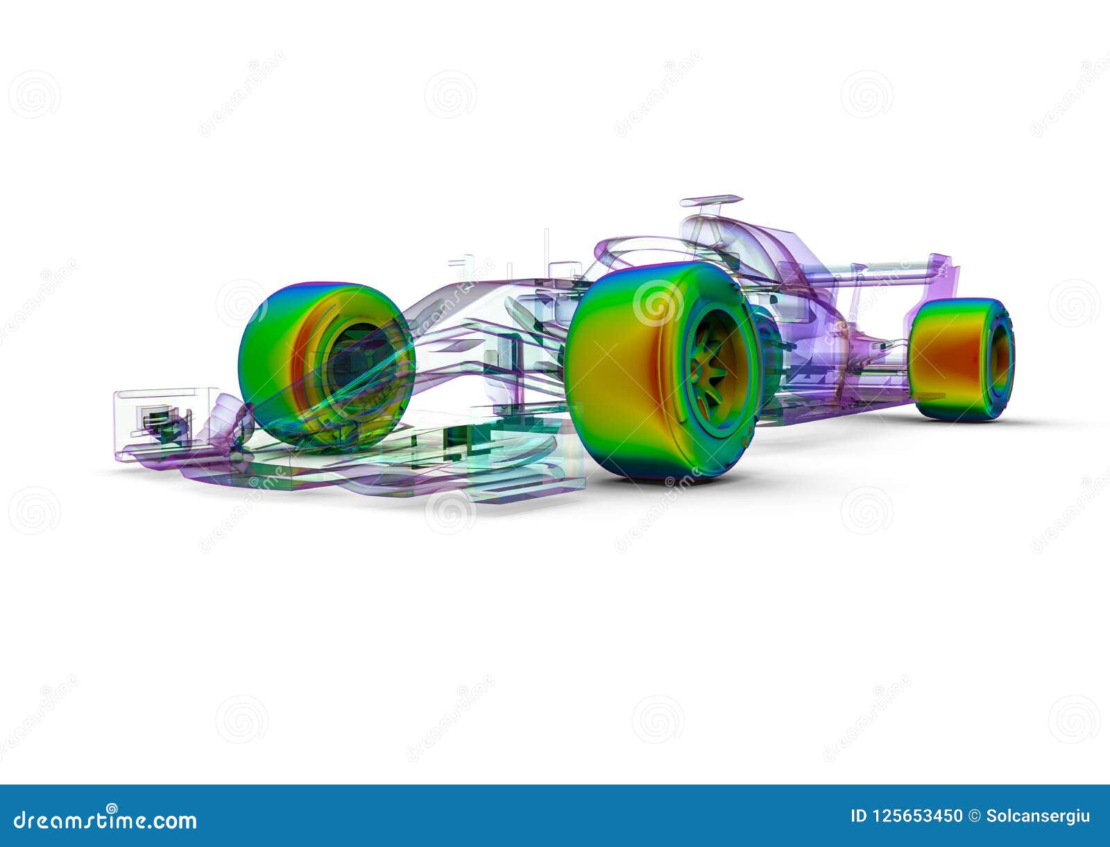 F1 car radiography stock illustration. Illustration of carbon - 125653450