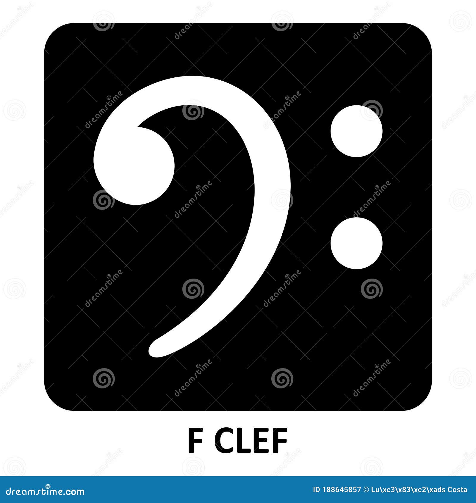 F Clef illustration stock illustration. Illustration of element - 188645857