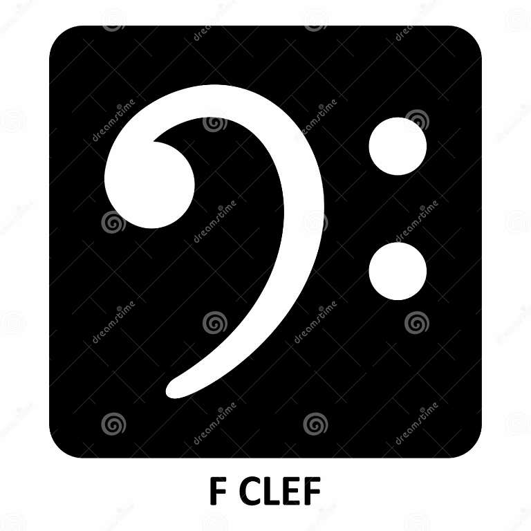 F Clef illustration stock illustration. Illustration of element - 188645857
