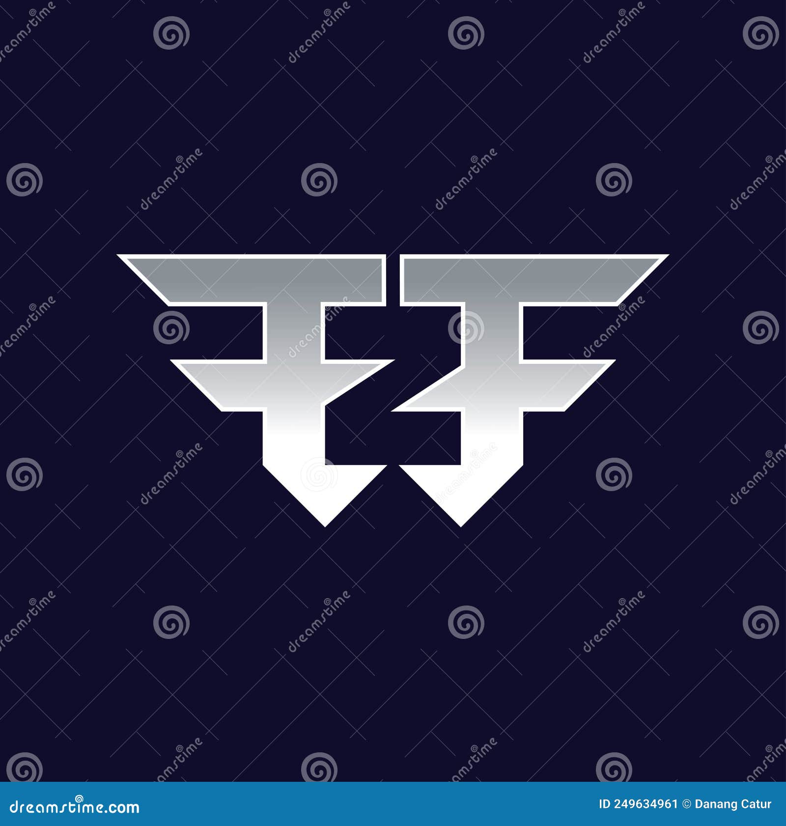 F2F cool vector logo stock vector. Illustration of circle - 249634961