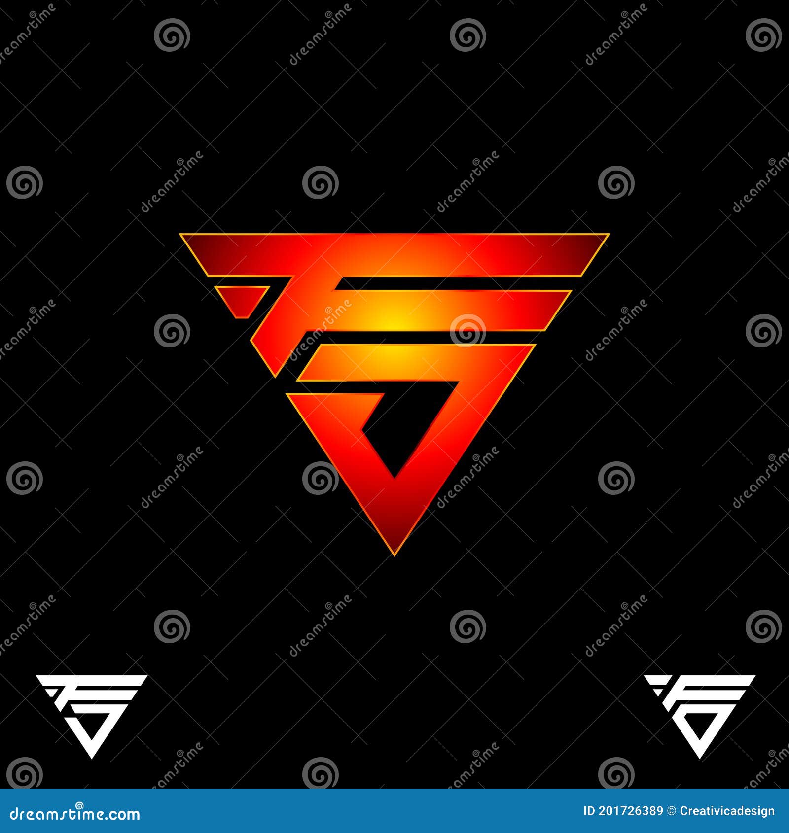 F D Letter Based Symbol Vector Stock Vector - Illustration of graphic ...