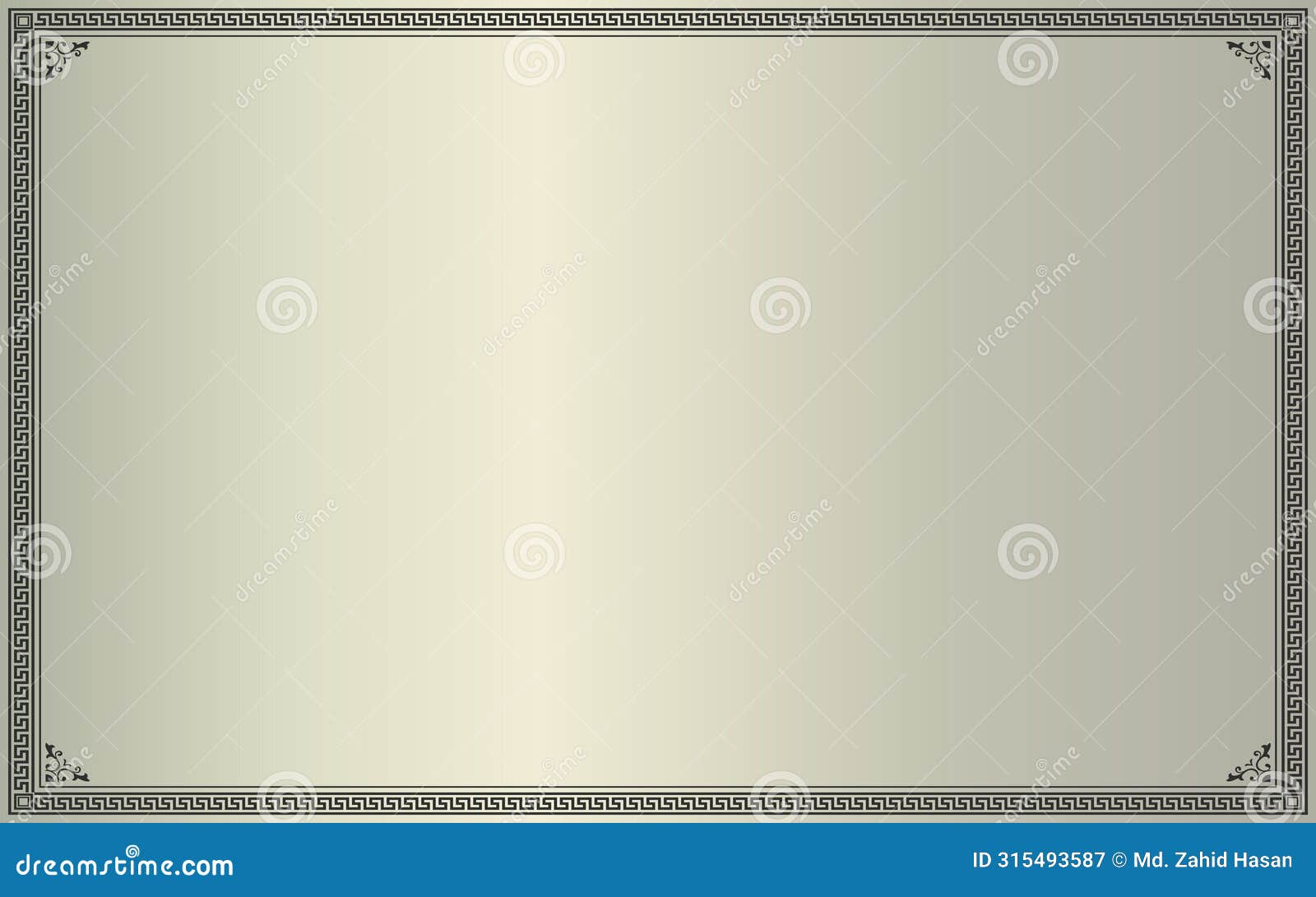 Decorative Frame Border Luxurious Silver Theme Ornamental Decorative ...