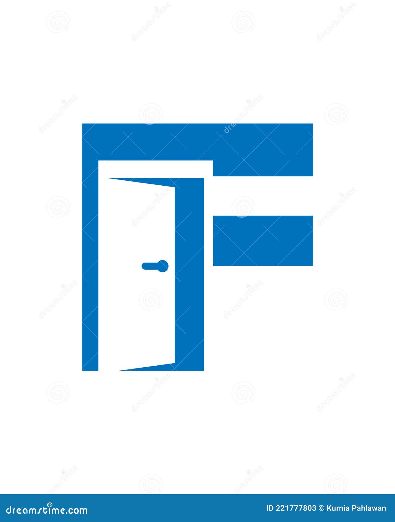 F Door Logo , Interior Logo Vector Stock Illustration - Illustration of ...