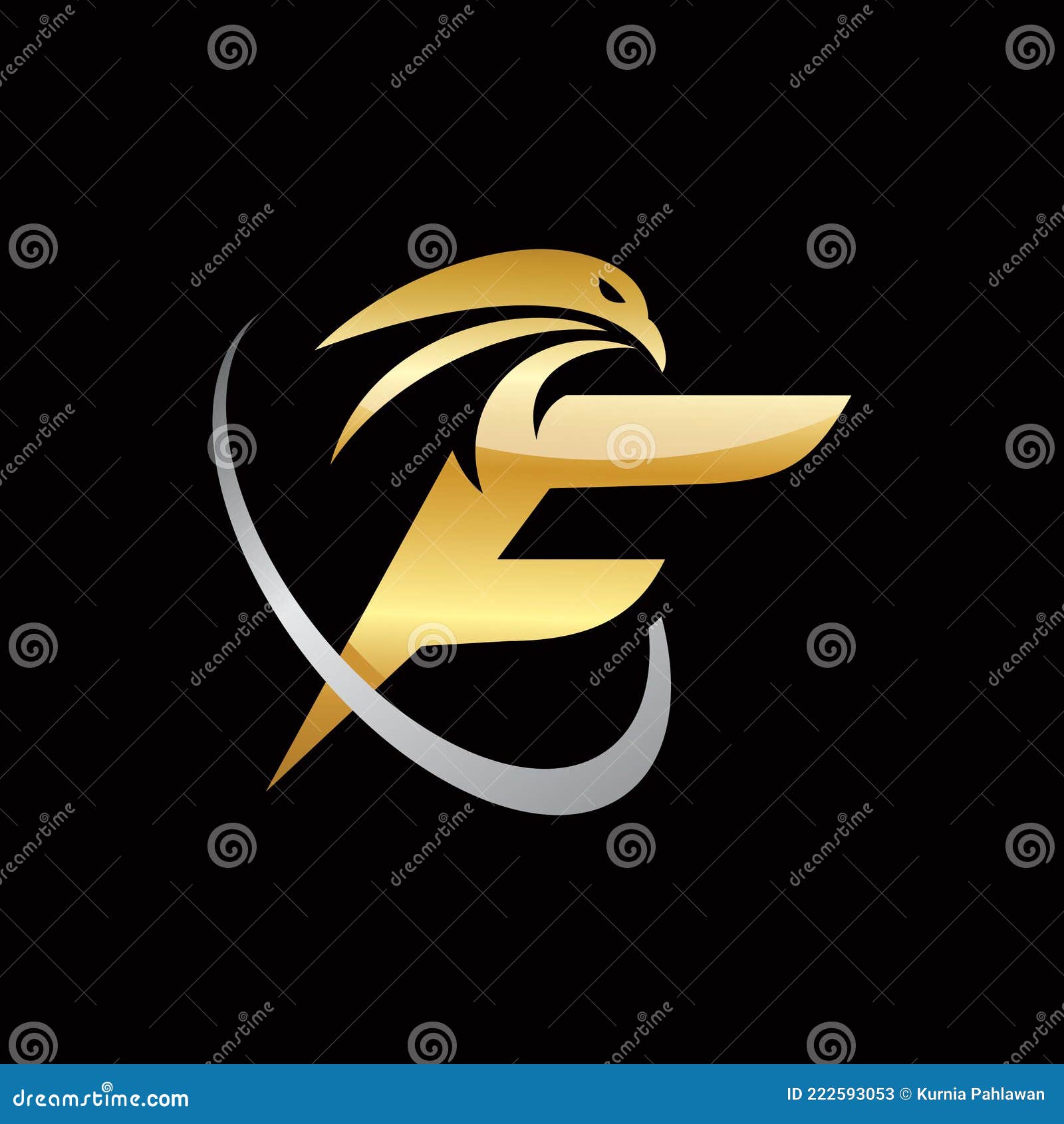 F Eagle Logo , F Initial Logo Stock Vector - Illustration of sport ...