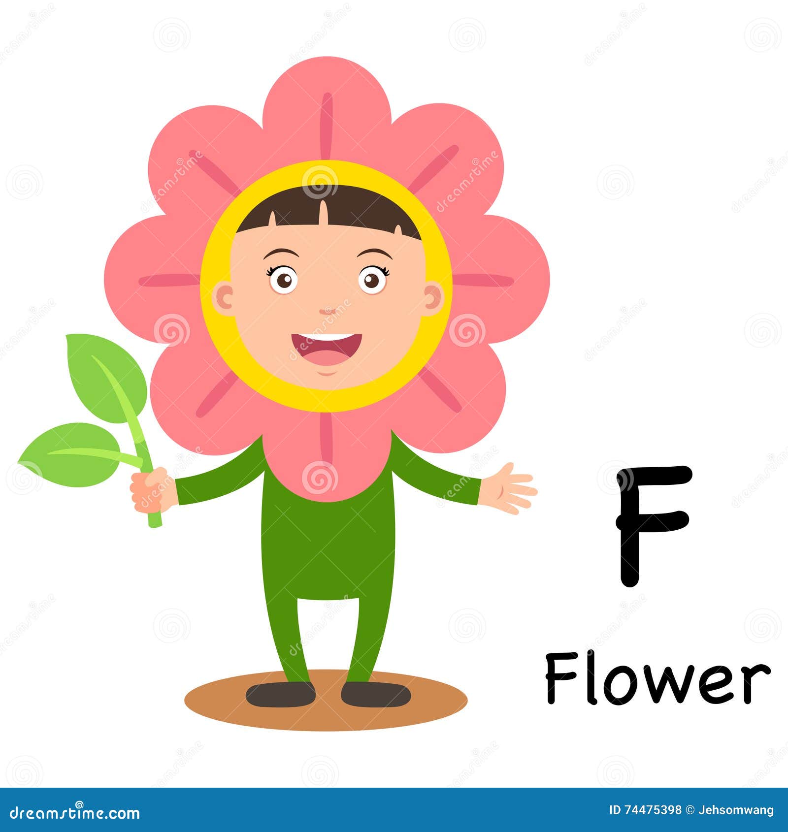 F-fleur De Lettre D'alphabet Illustration de Vecteur - Illustration du ...