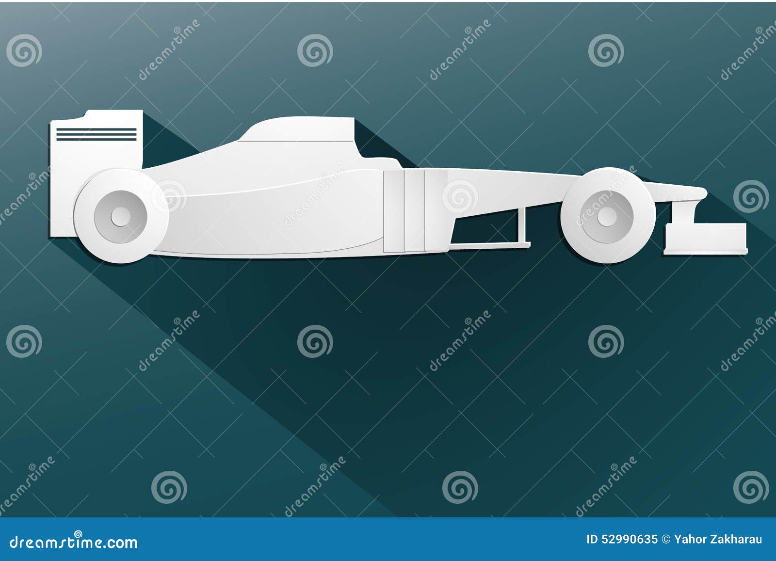 F1 Formula Automobile Racing Car the World S Stock Vector ...