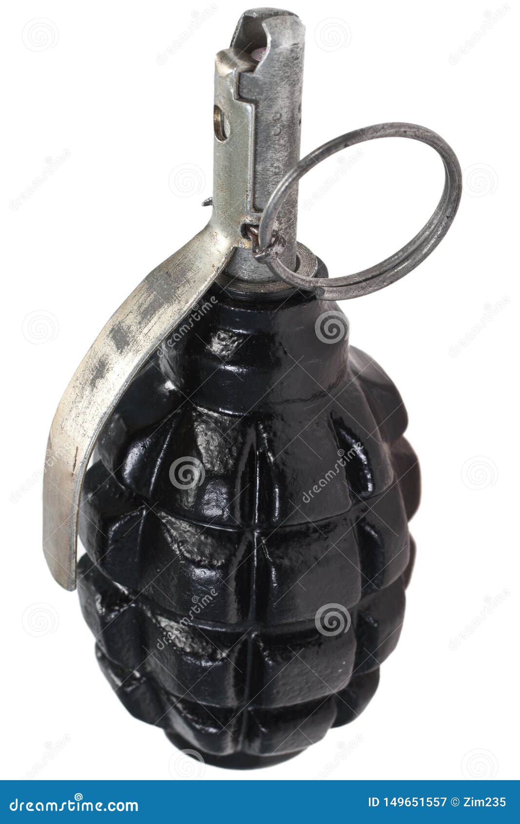 F-1 Fragmentation Hand Grenade Stock Image - Image of hand, pineapple ...