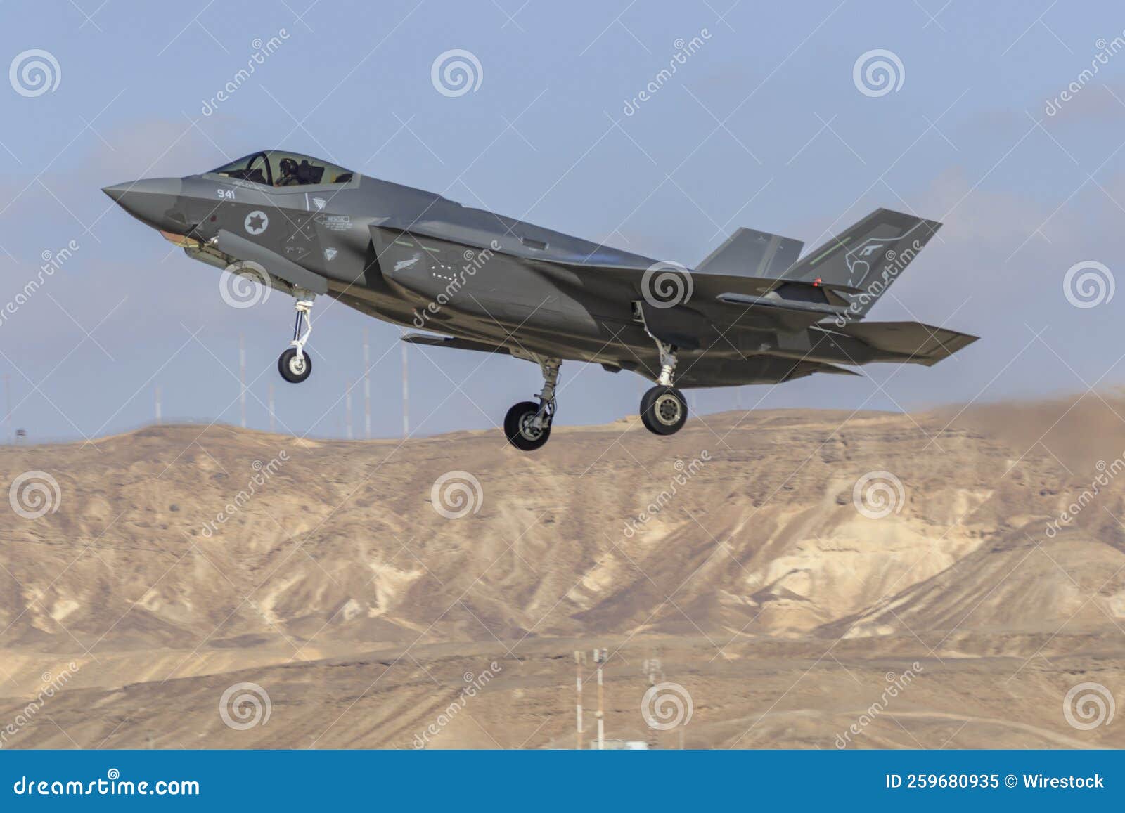 F-35 at IAF Blue Flag Taking Off in the Blue Sky Editorial Image ...