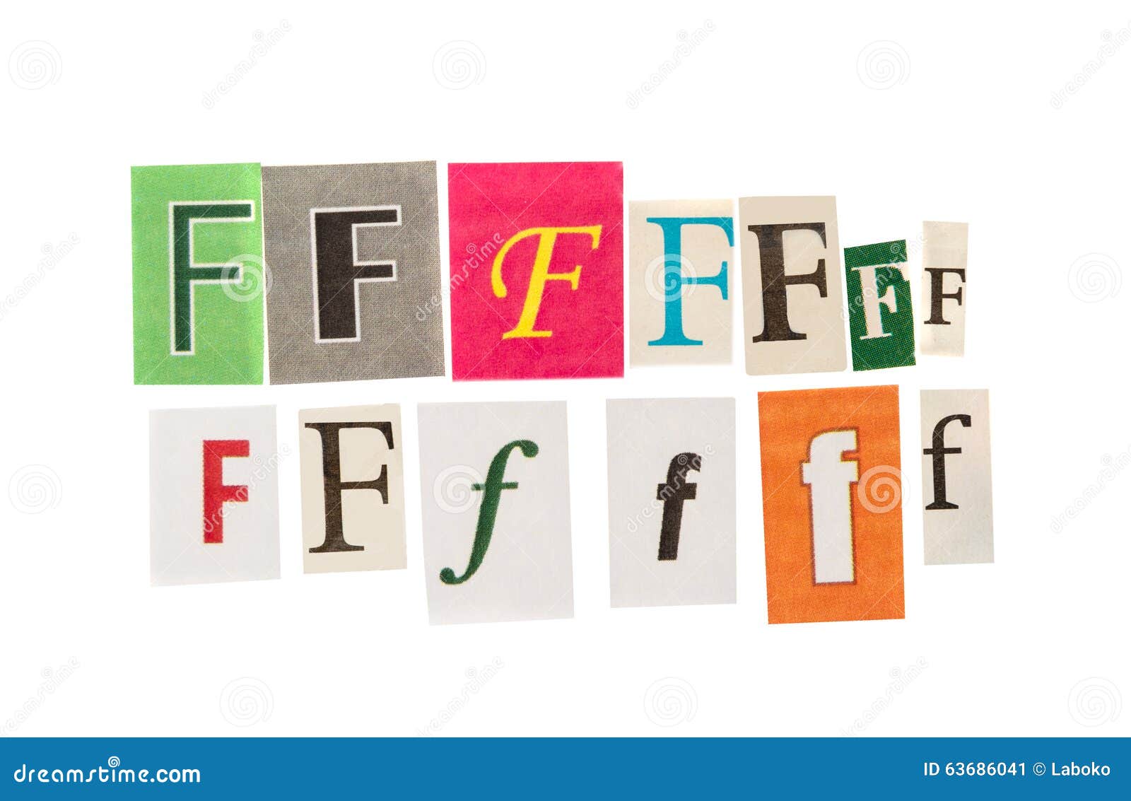 F inscription letters set stock image. Image of stacked - 63686041