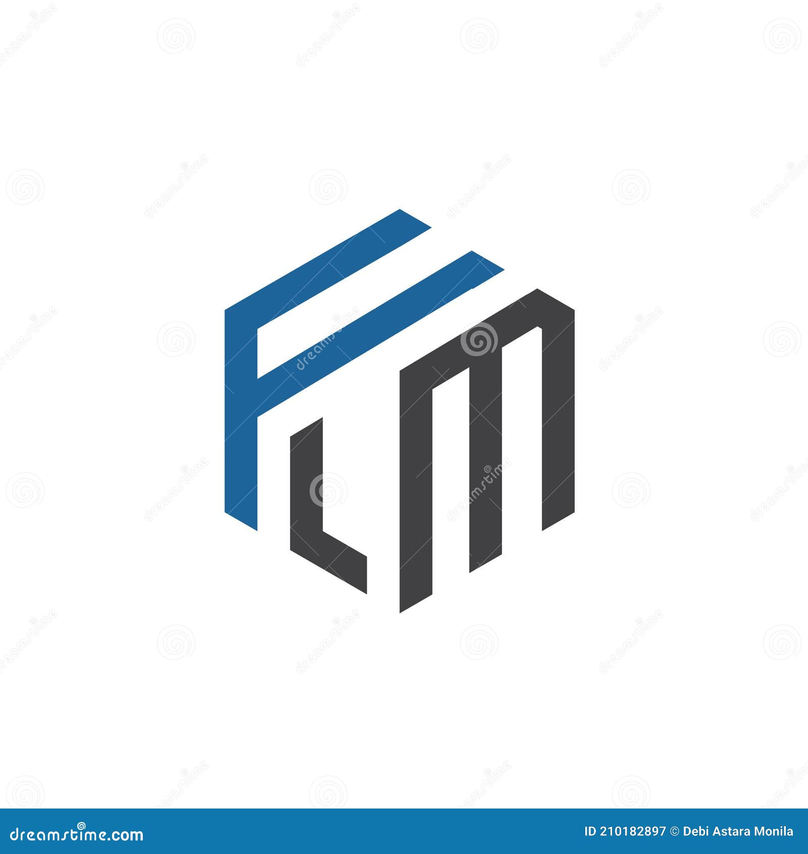 F L M Logo Designs Simple Modern for Management Service Stock Vector ...