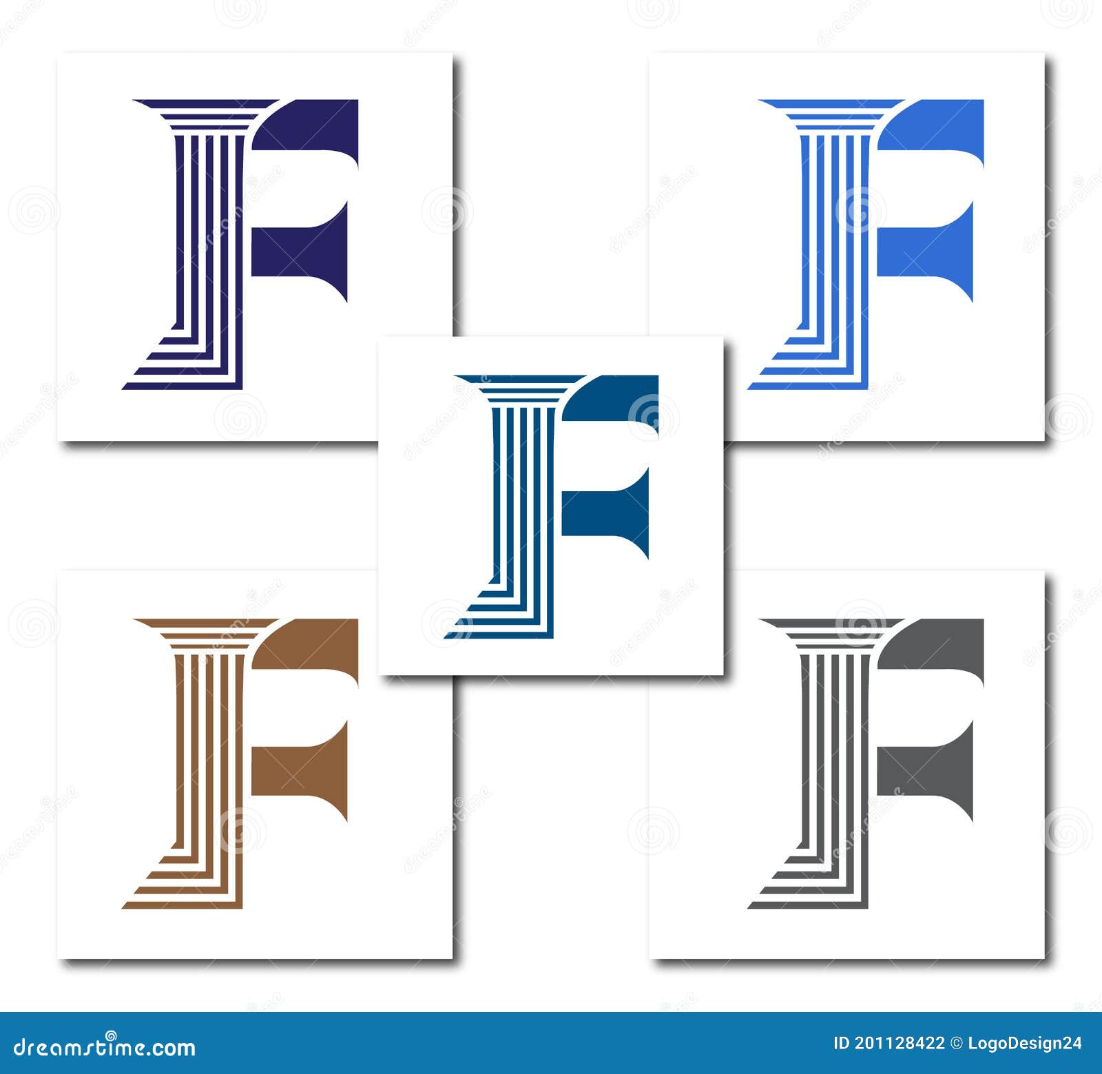 F Law Firm Logo Design Concept Stock Vector - Illustration of concept ...