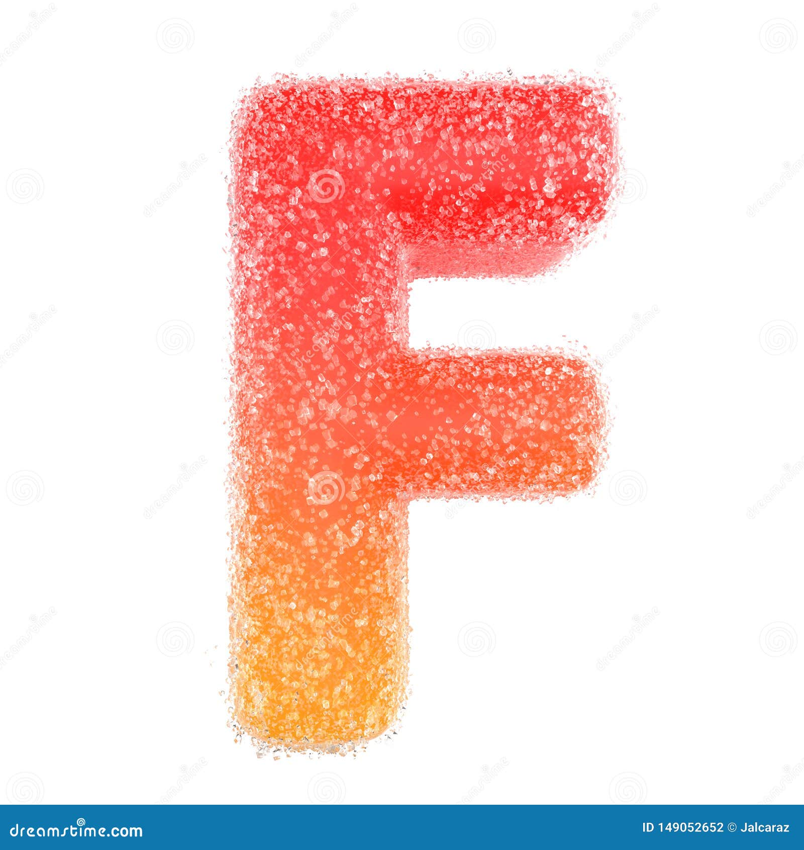 F - Letter of the Alphabet Made of Candy Stock Illustration ...