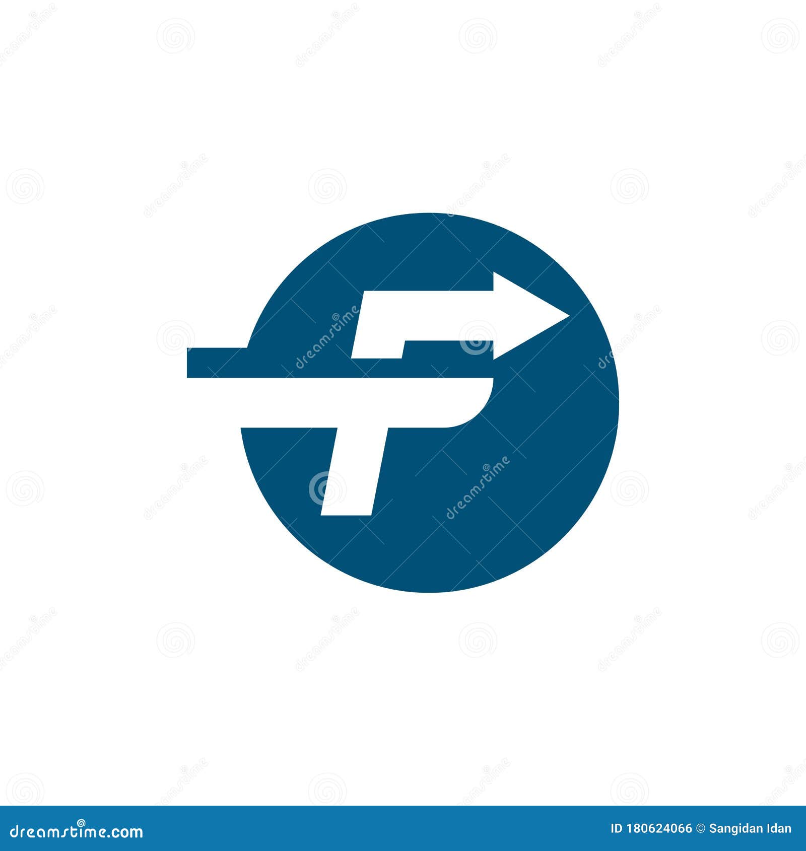 F Letter Arrow Icon Logo Vector Stock Vector - Illustration of font ...
