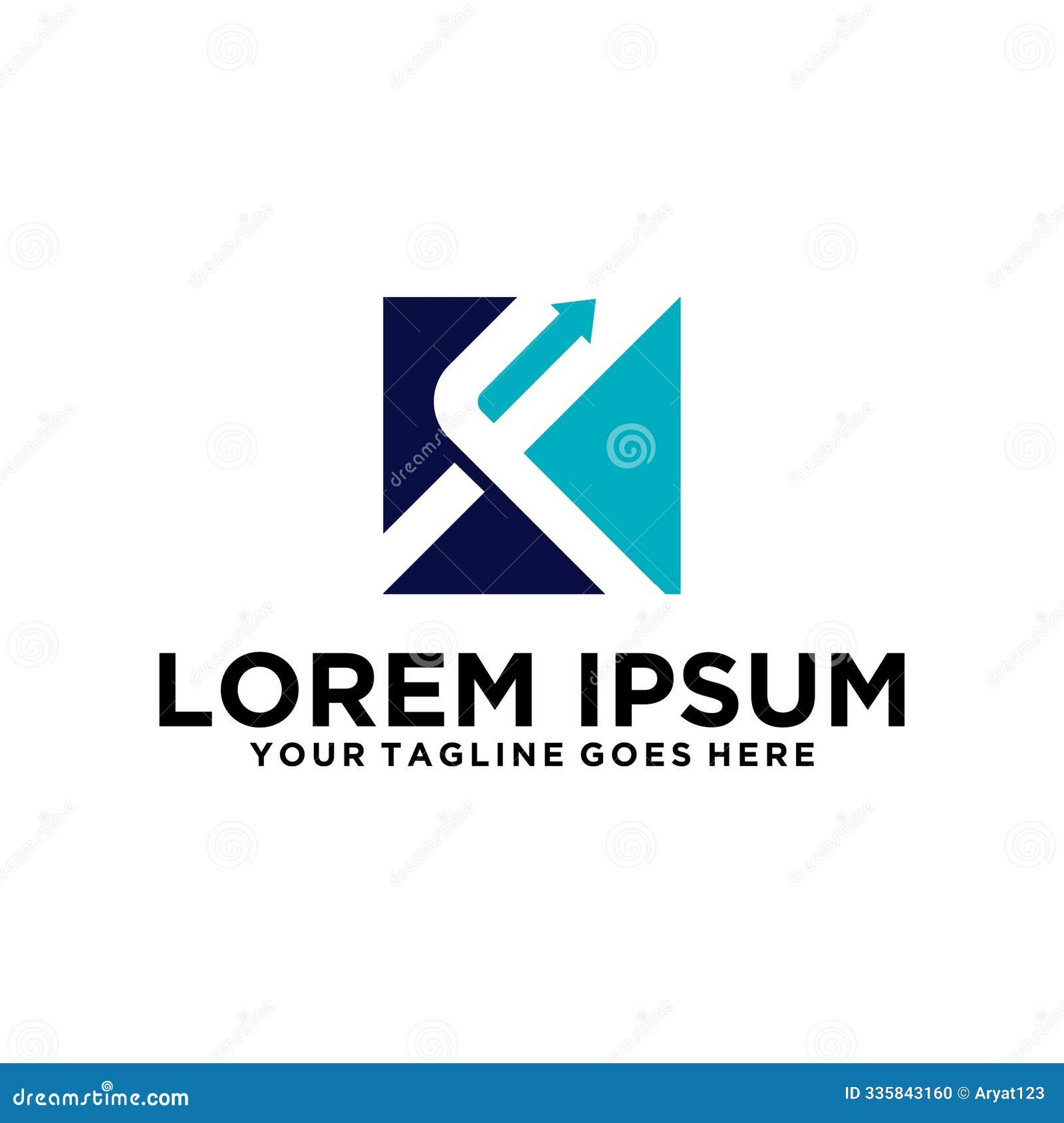 F Letter Business Growing Logo Stock Illustration - Illustration of ...