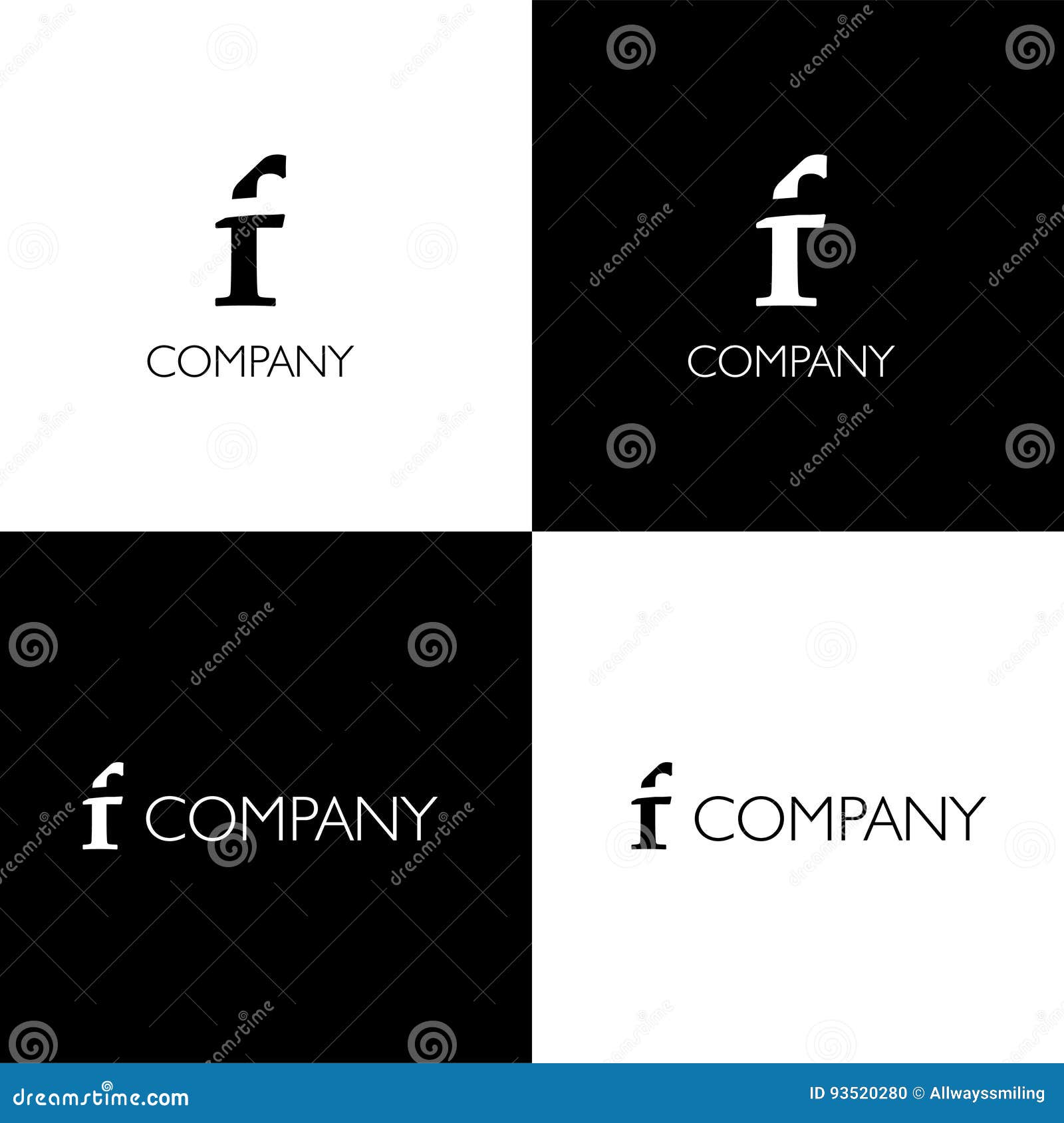 F letter company Logo stock vector. Illustration of abstract - 93520280