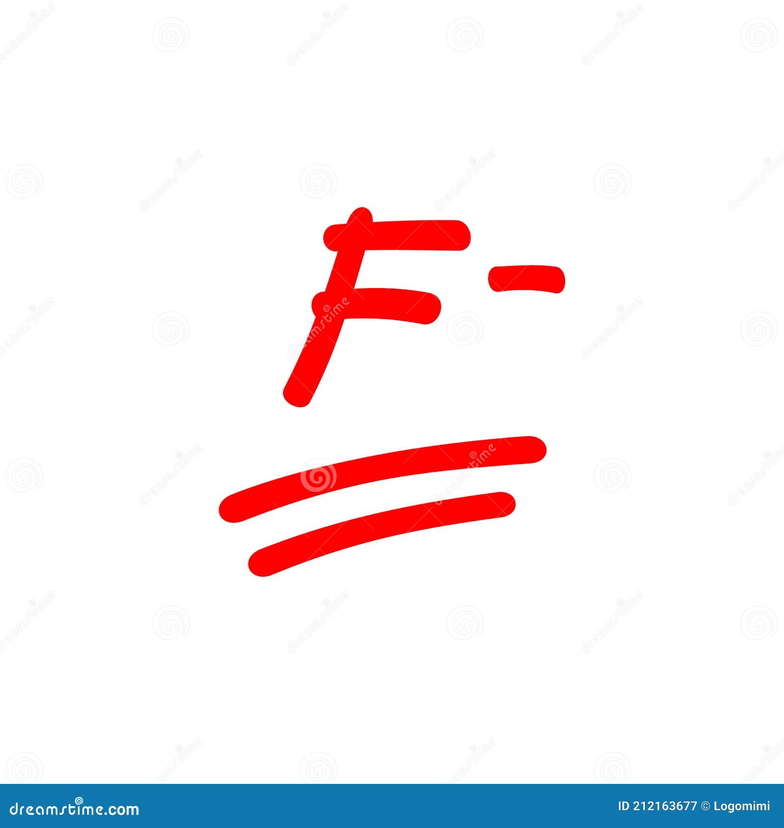 A- Letter Grade, Letter A Minus, Test Score Illustration - Vector ...