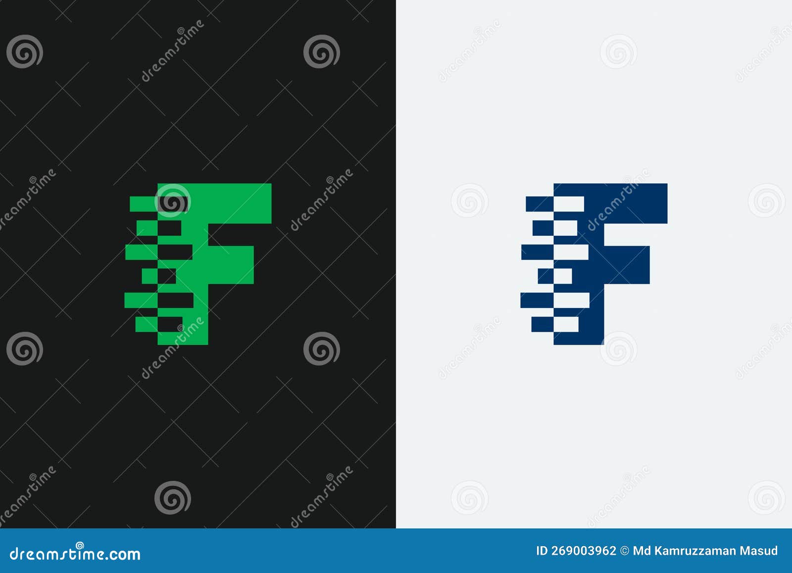 F Letter Iconic Transformation Shape Vector Logo Design. Creative Brand ...