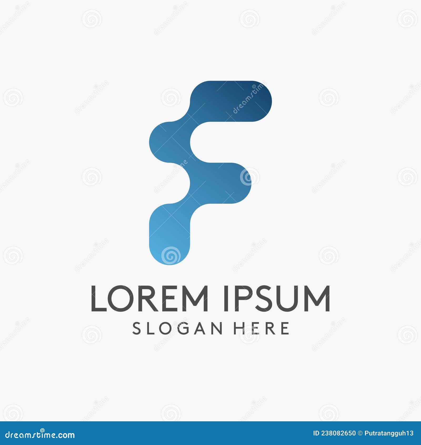 Letter F tech logo design stock vector. Illustration of business ...