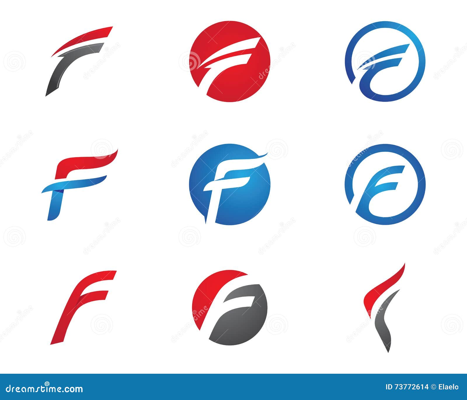 F Letter Logo Template stock vector. Illustration of launching - 73772614