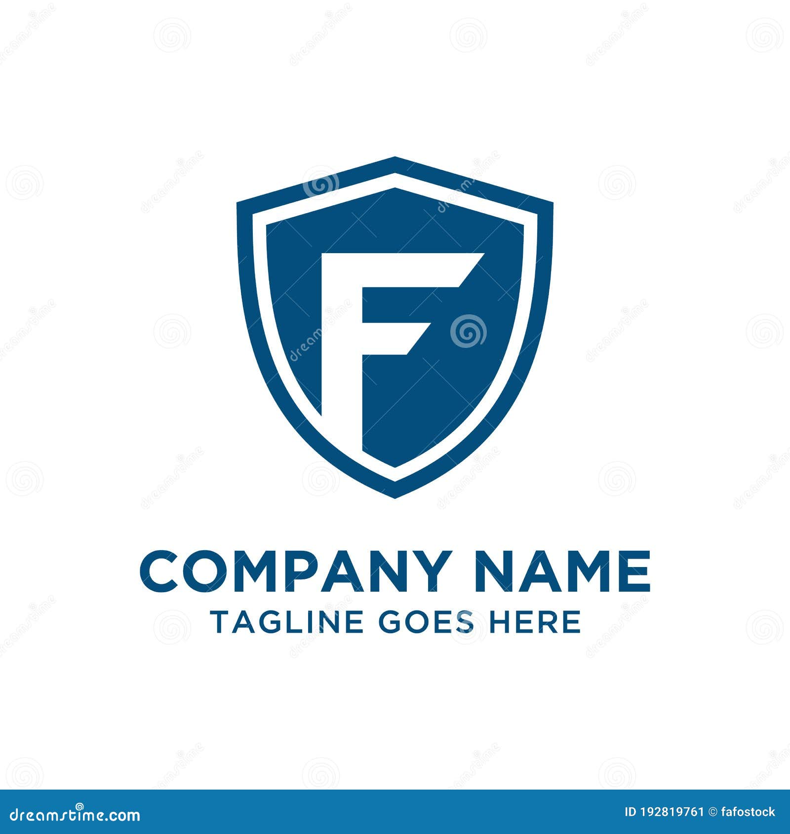 F Letter Shield Logo Vector Design Template. Stock Vector ...