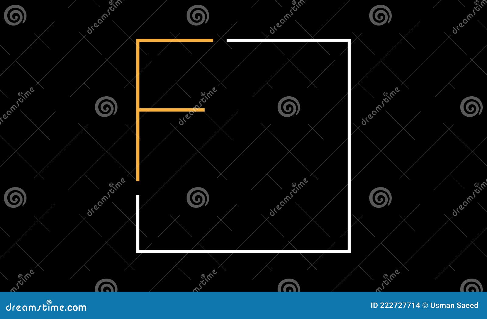 F Letter Square Icon Design Illustration Symbol Stock Illustration ...