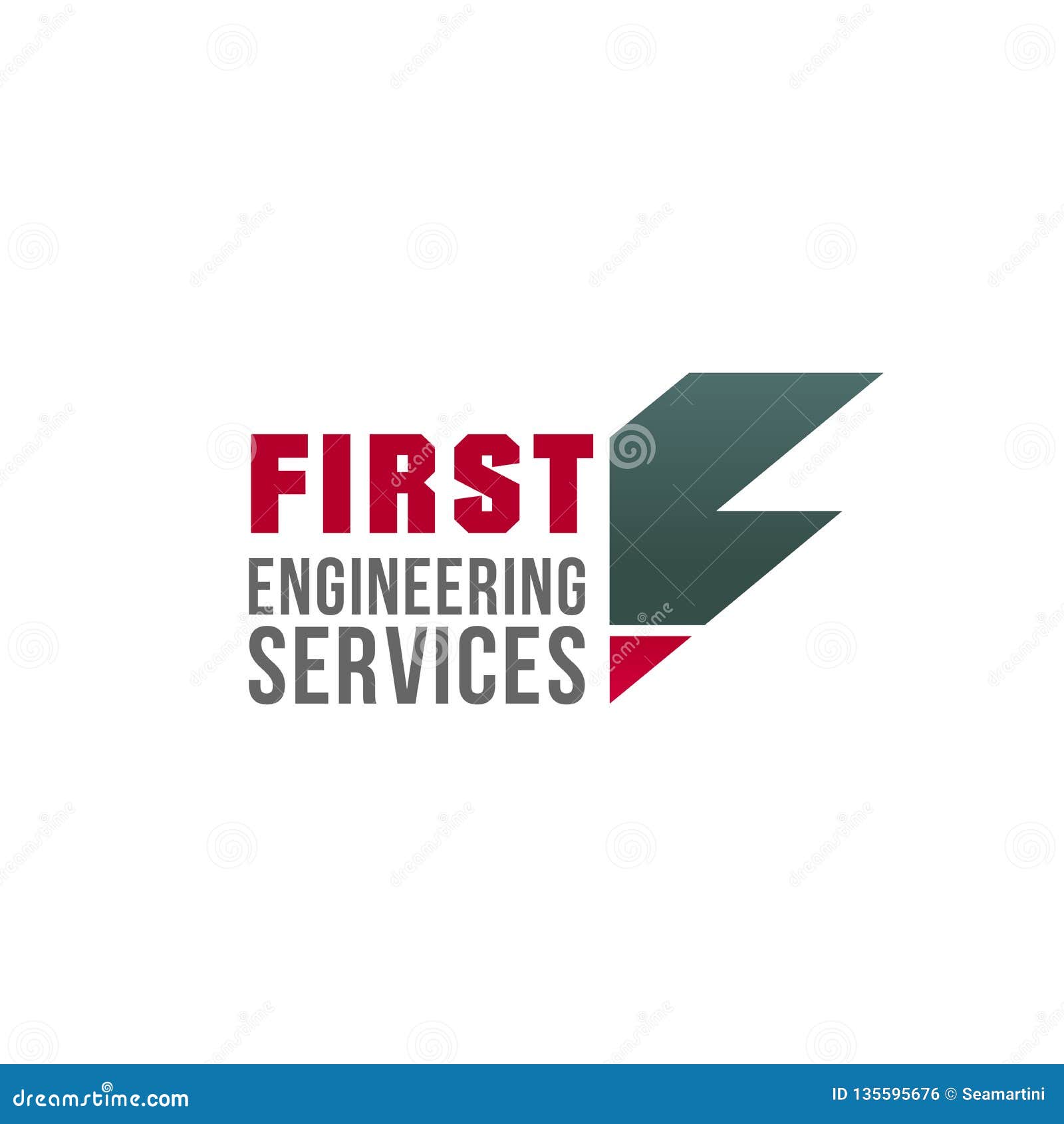 F Letter Vector Icon for Engineering Company Stock Vector ...