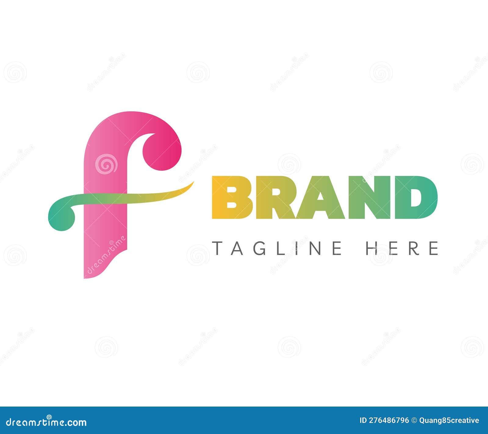 Letter F Logo Design. Lowercase Pink Letter F, Beauty and Fashion ...