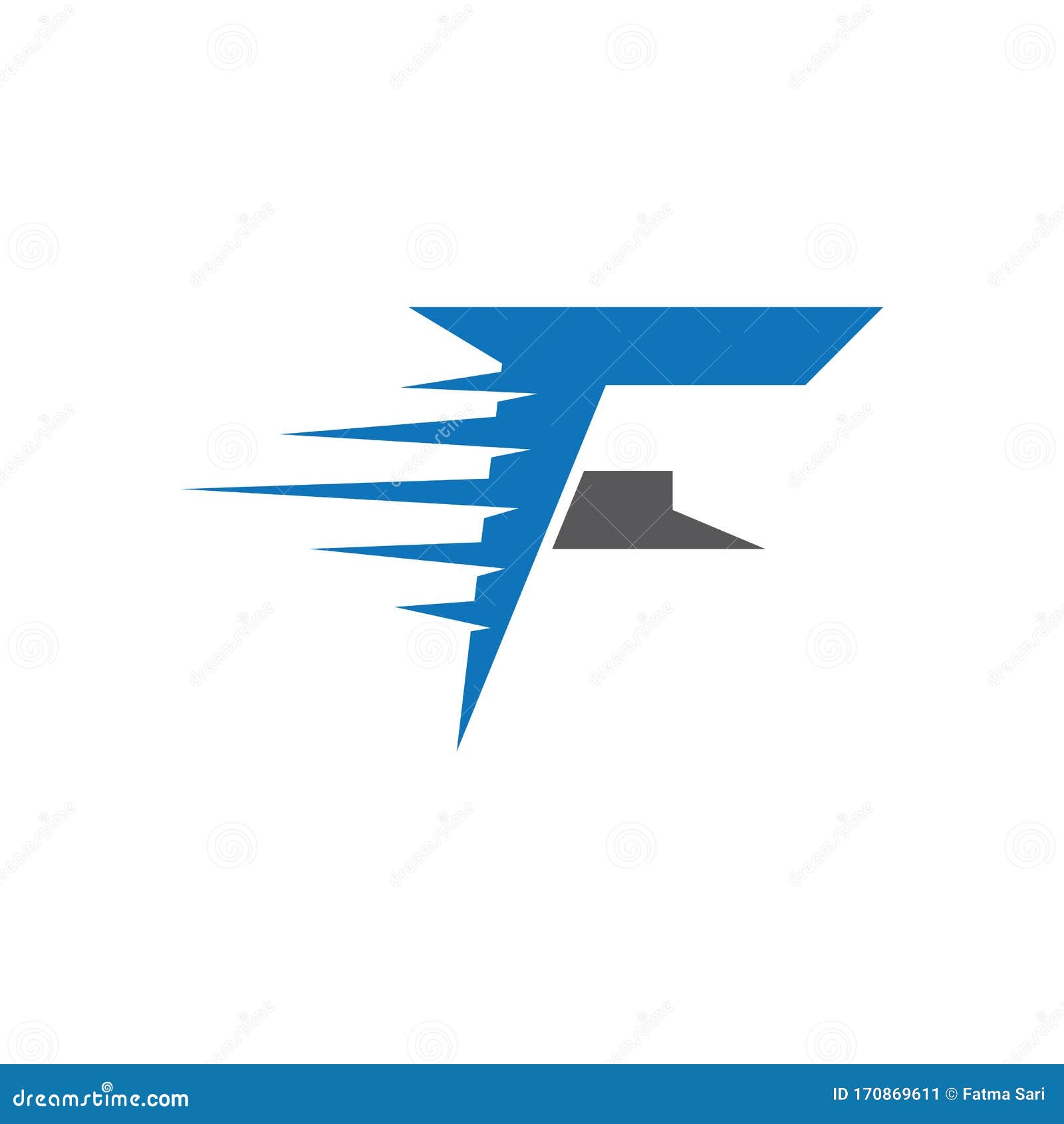 F logo faster vector icon stock vector. Illustration of typography ...