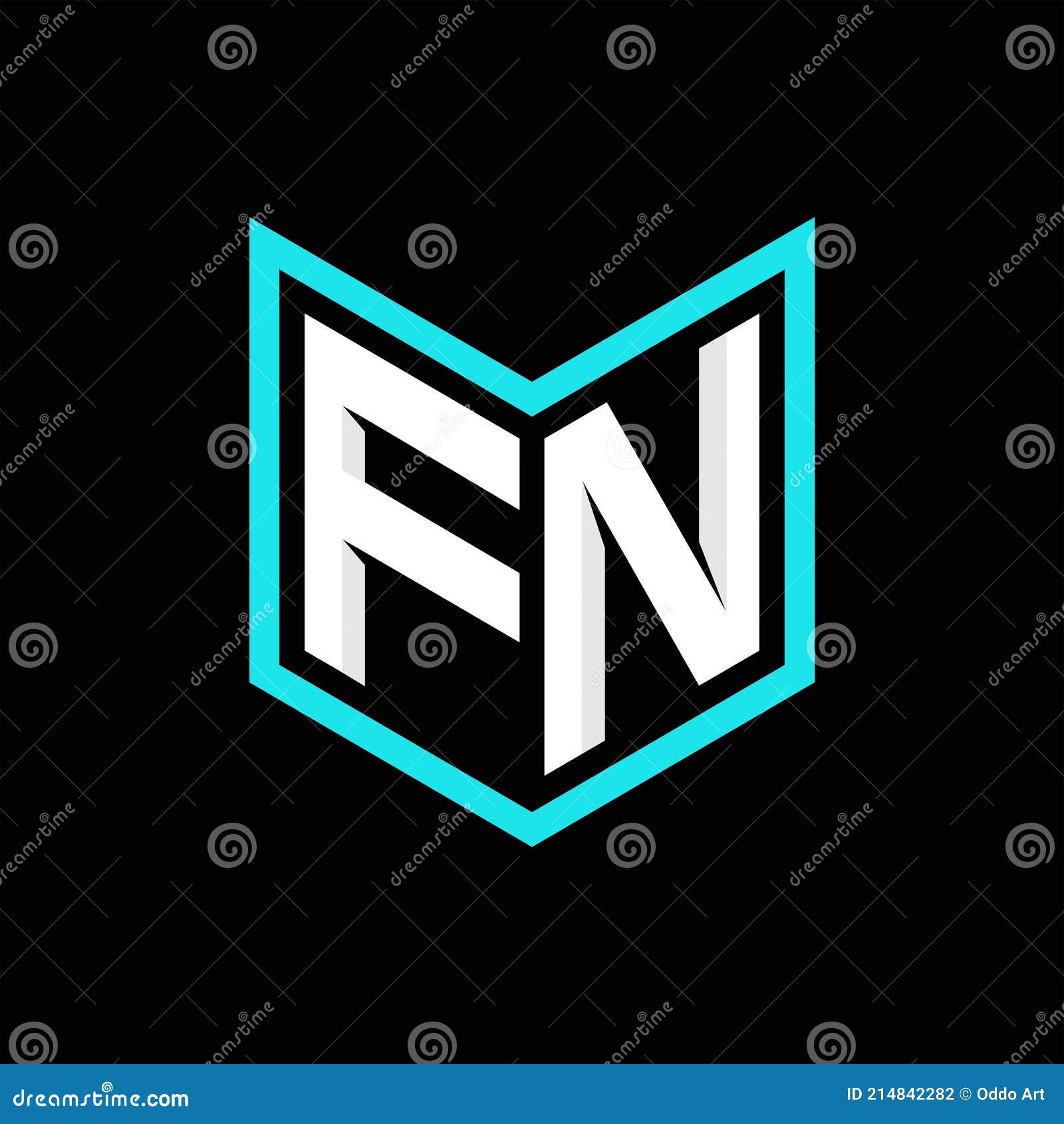 F N Initial Logo Monogram Designs Modern Templates Stock Vector ...