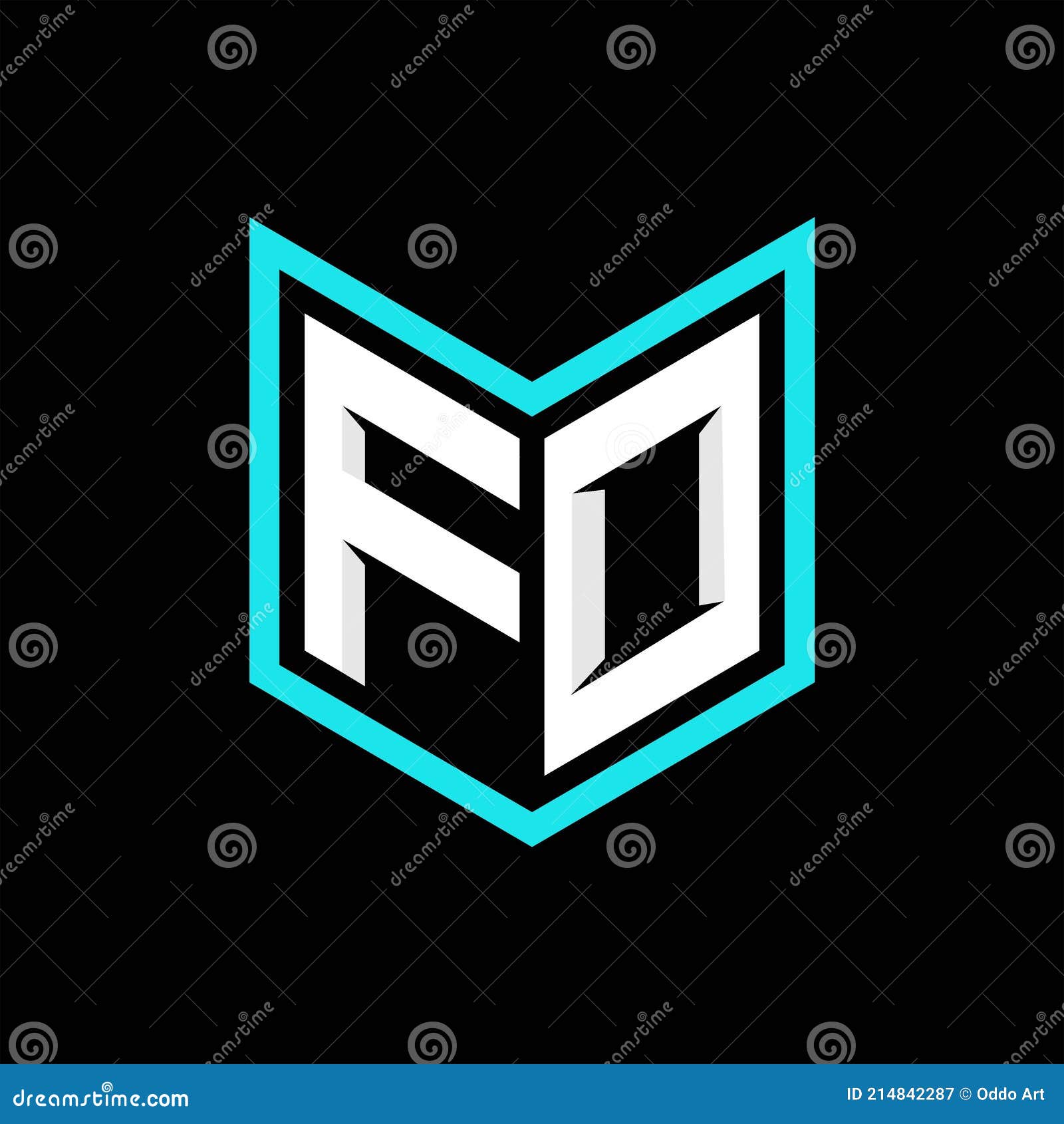 F O Initial Logo Monogram Designs Modern Templates Stock Vector ...