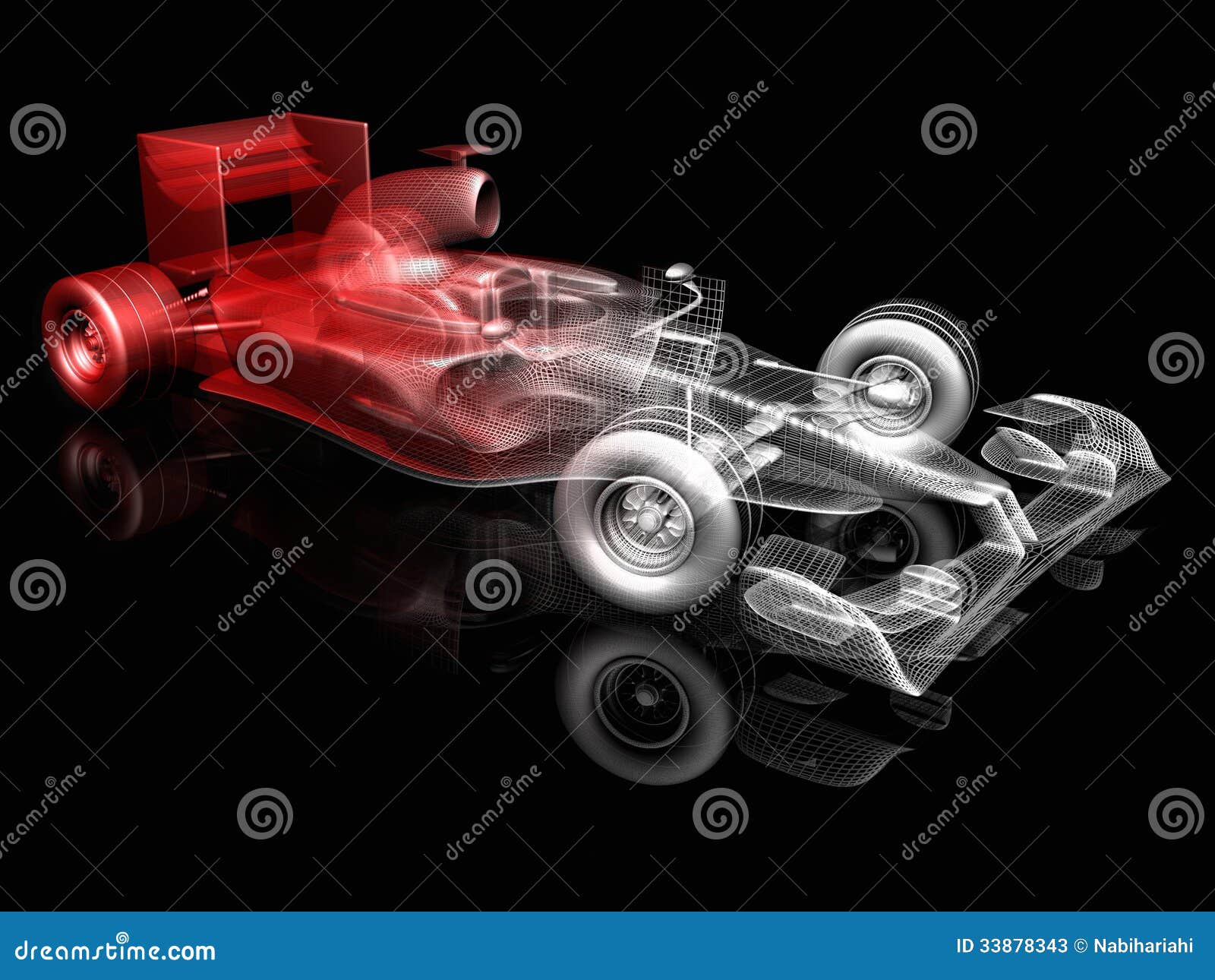 F1 race car stock illustration. Illustration of auto - 33878343